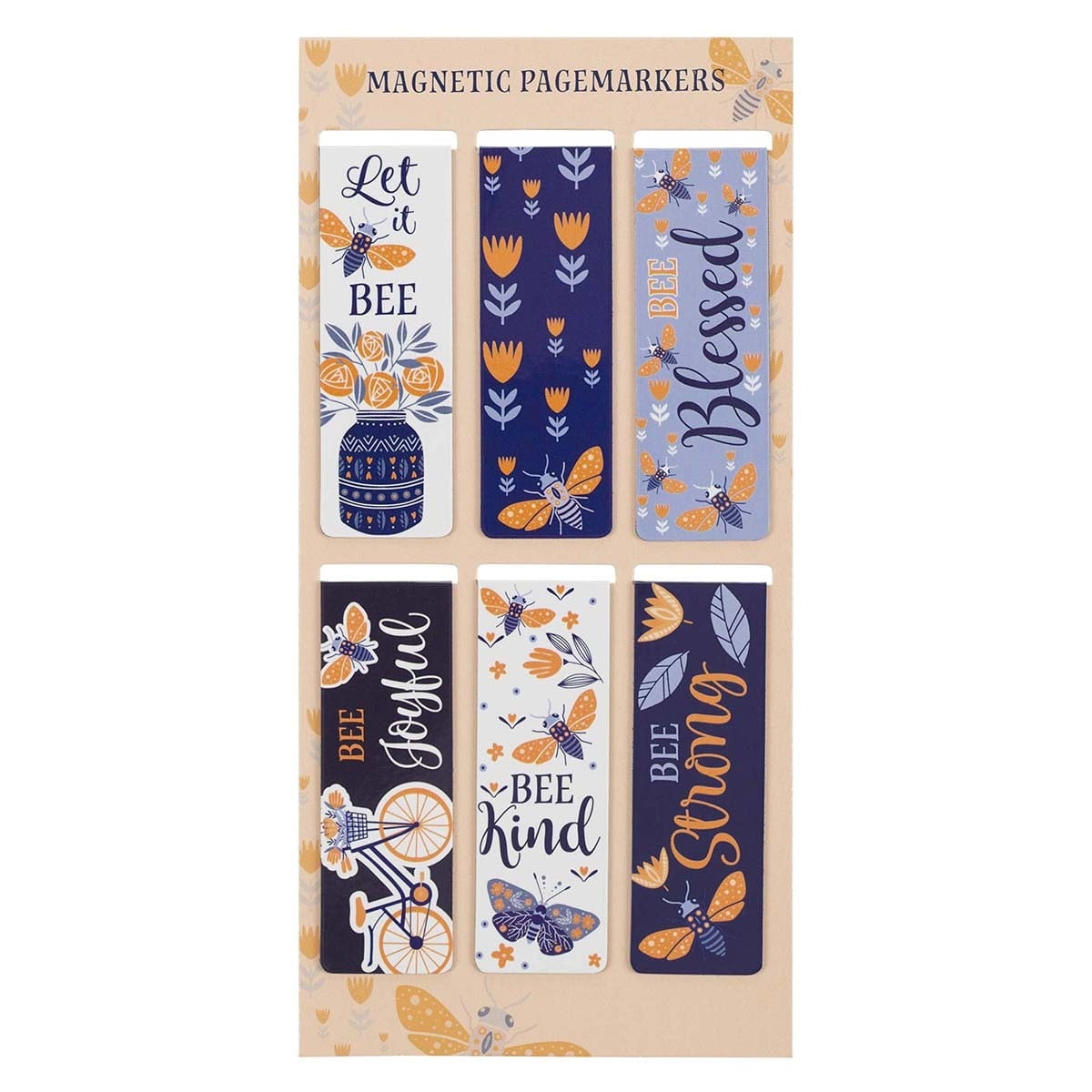 Set of 6 Beloved Scripture Favorites Let it Bee Blue White Gold ...
