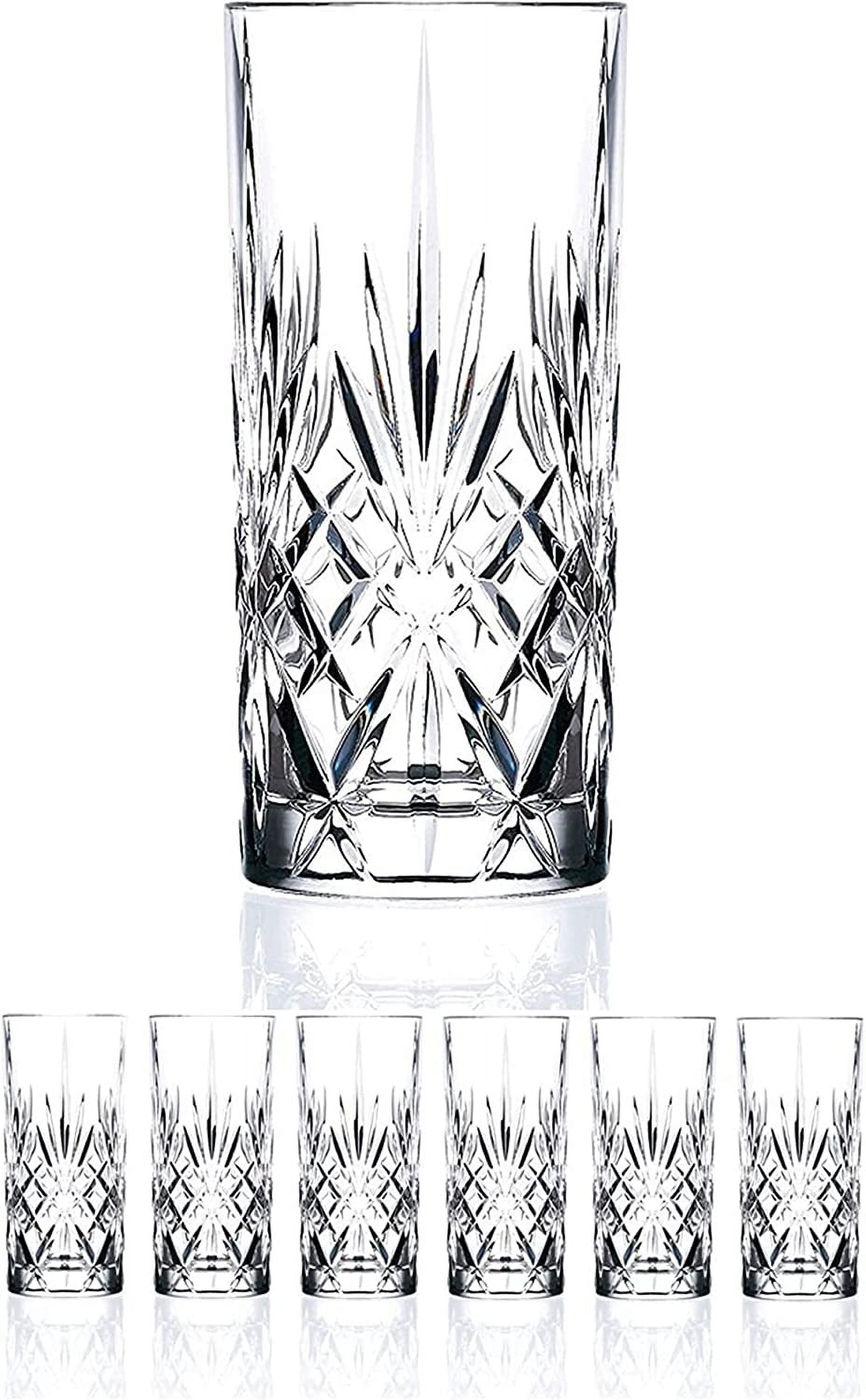 Set of 6 CRYSTAL HIGHBALL Durable Drinking glasses Limited Edition ...