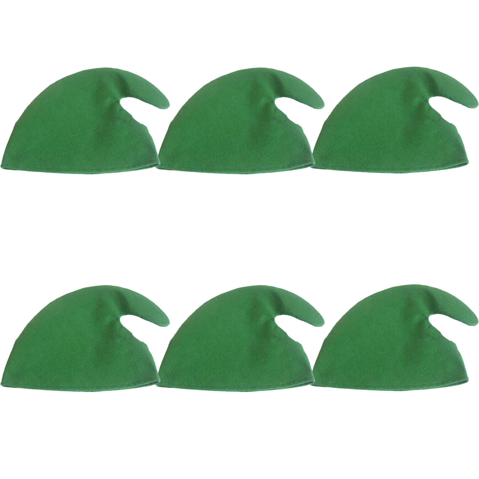 Set of 6 Christmas Elves Costume Hats for Men and Women Colorful Caps ...