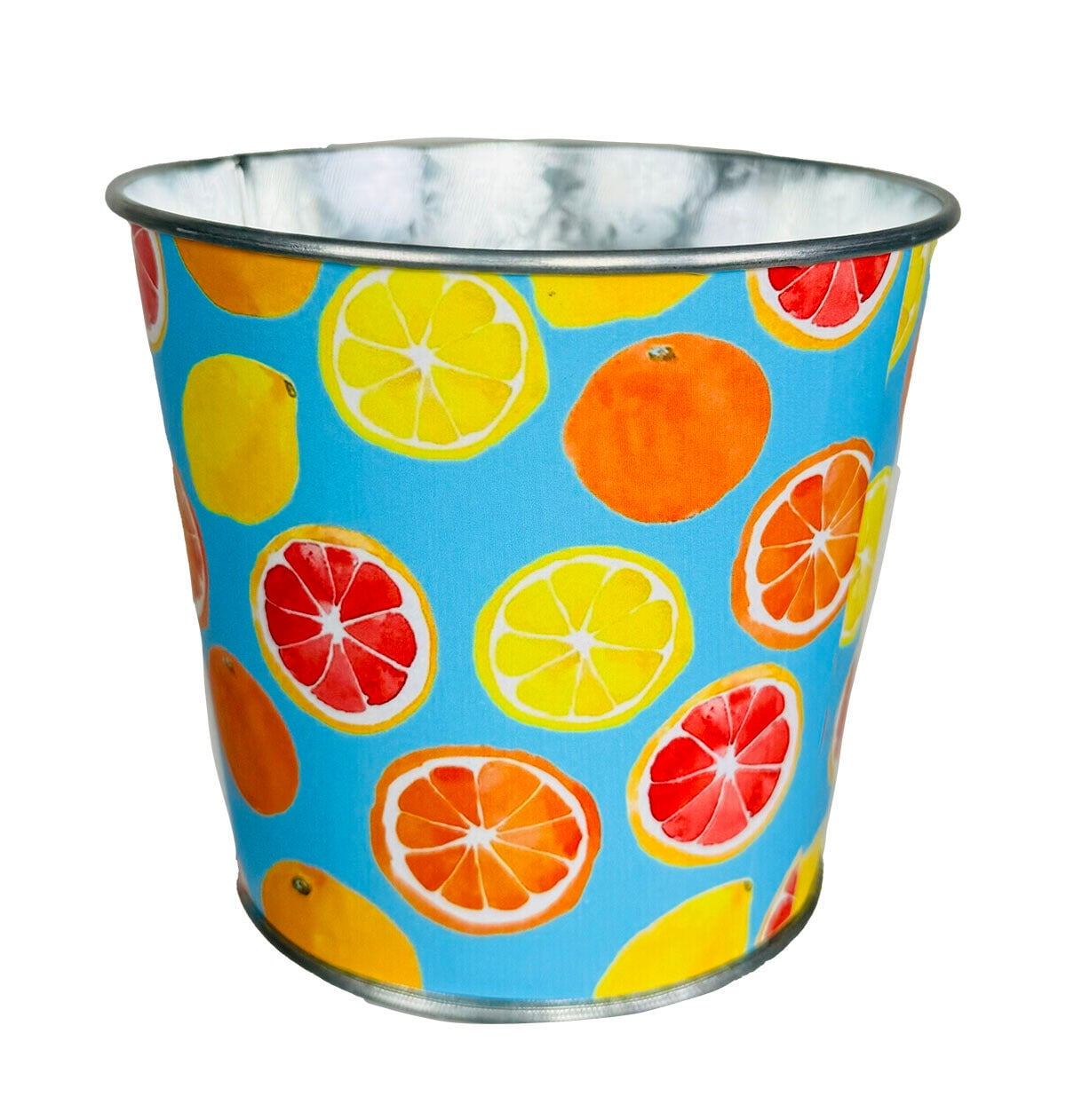 Set of 6 Citrus Blend Metal Planter - Walmart.com