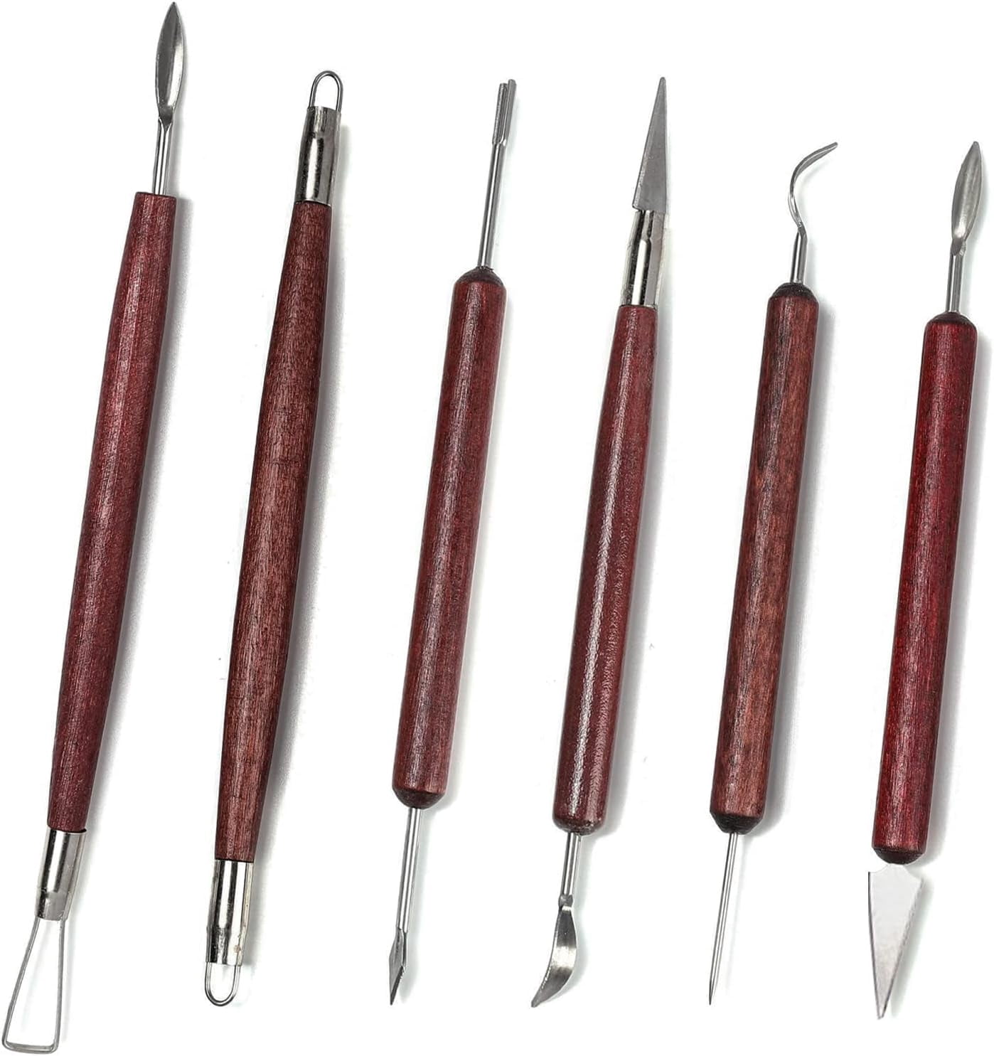 Set of 6 Clay Tools, Polymer Clay Tools, Sculpting Ceramic Tool ...