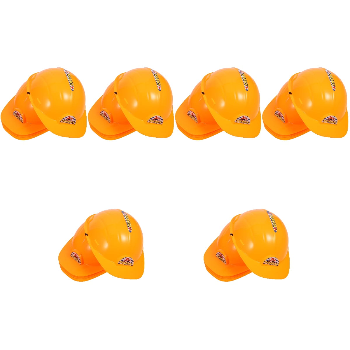 Set of 6 Construction Party Hats Bump Cap Kids Helmet Children ...