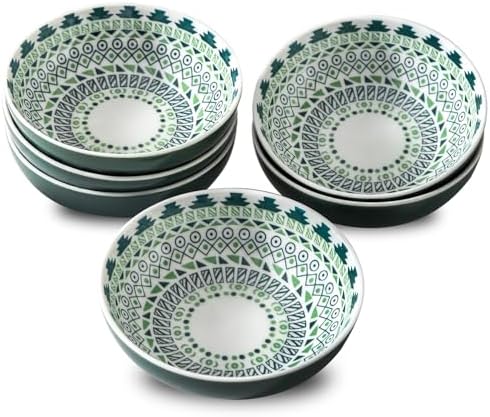 Set of 6 Deep Soy Sauce Dishes (3.7"): Ceramic Dipping Bowls, Small ...