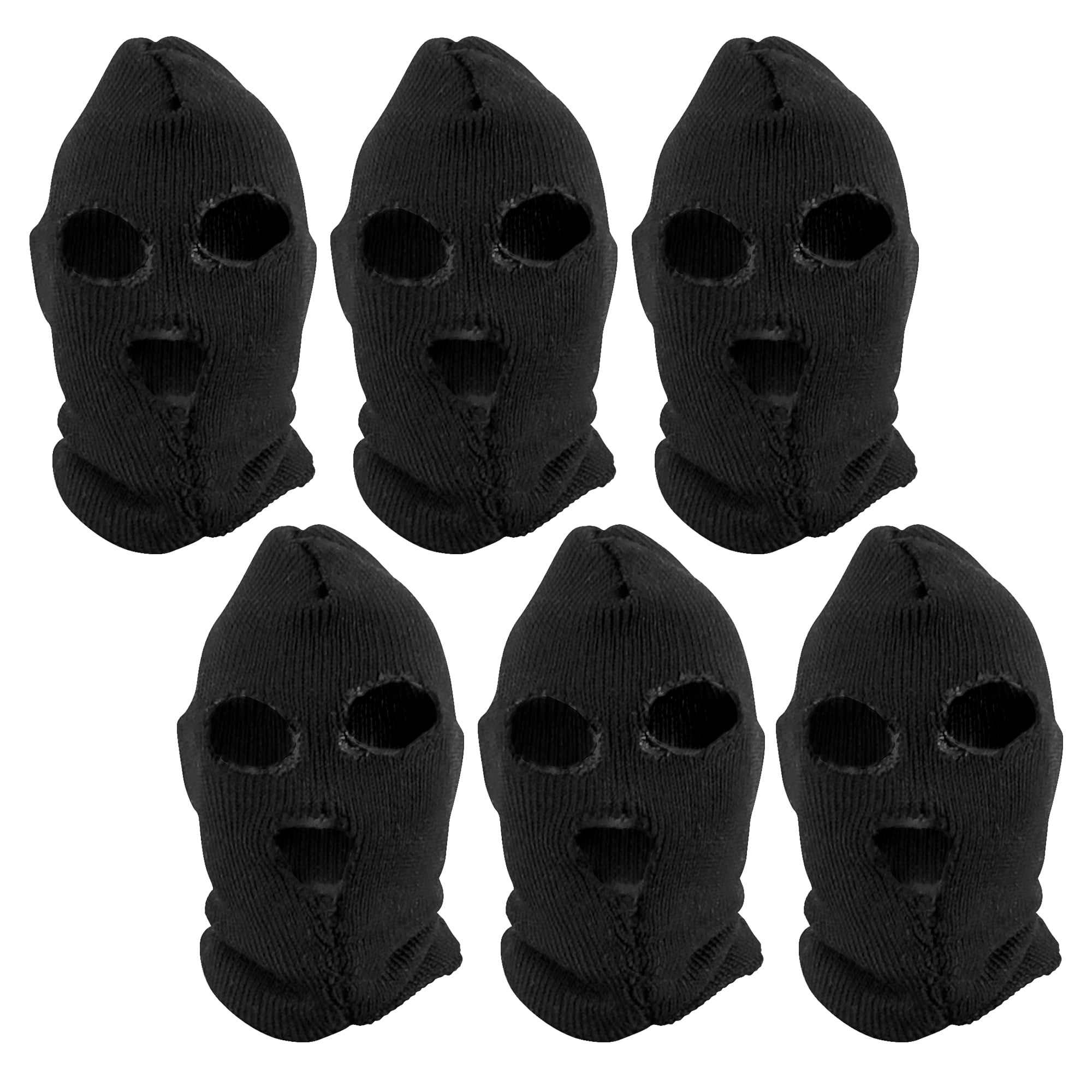 Set of 6 Deluxe Black Figure Masks for WWE & AEW Action Figures ...