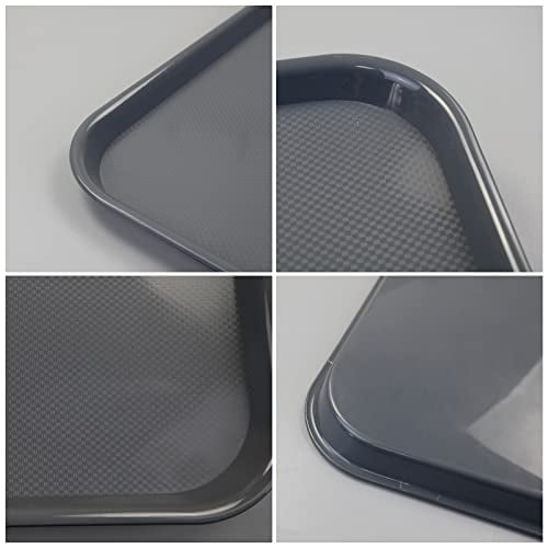 Set of 6 Extra Large Plastic Serving Trays, Rectangular Plastic Drip ...