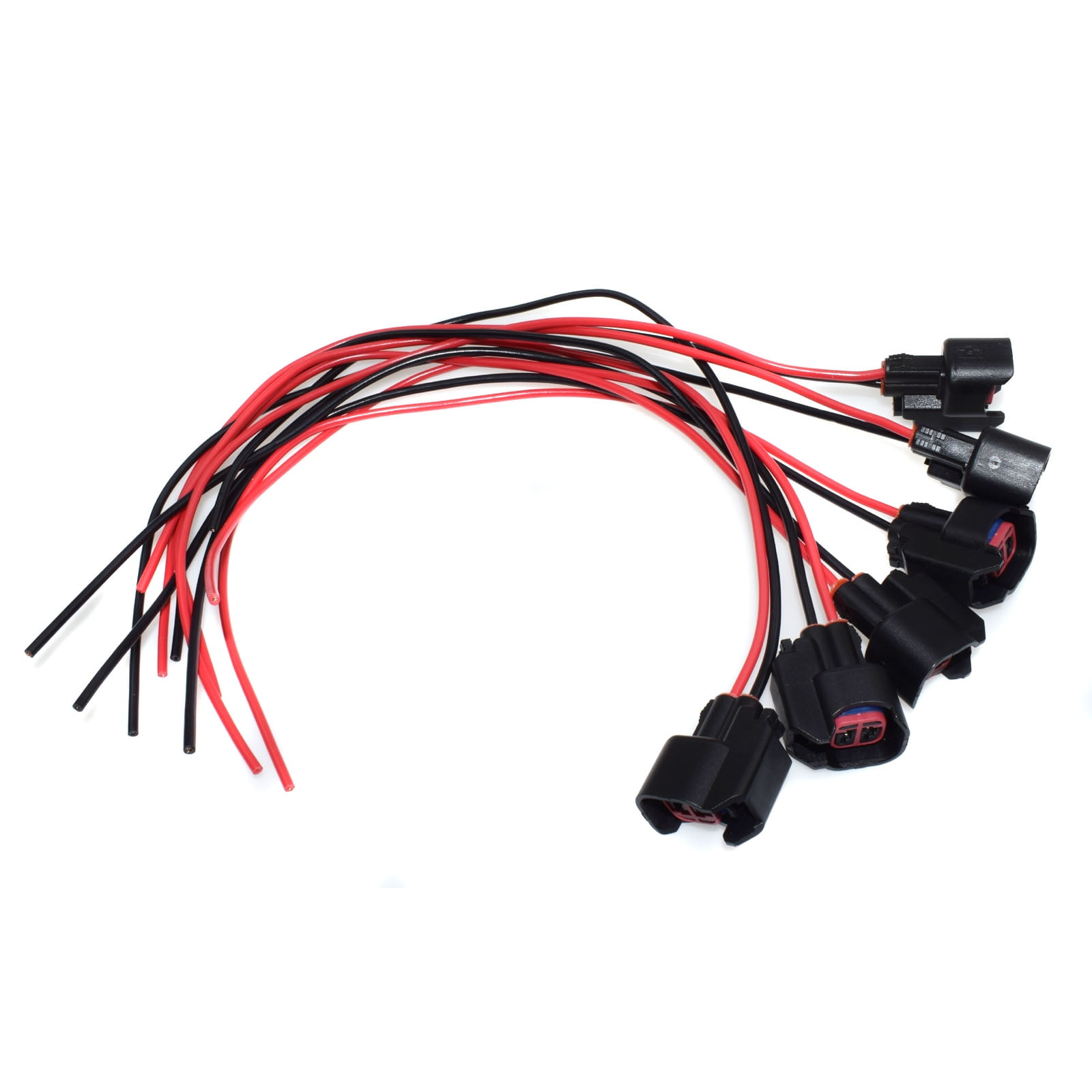 Set of 6 FUEDL INJECTOR PIGTAIL CONNECTORS For FORD CHEVY DODGE FAST ...