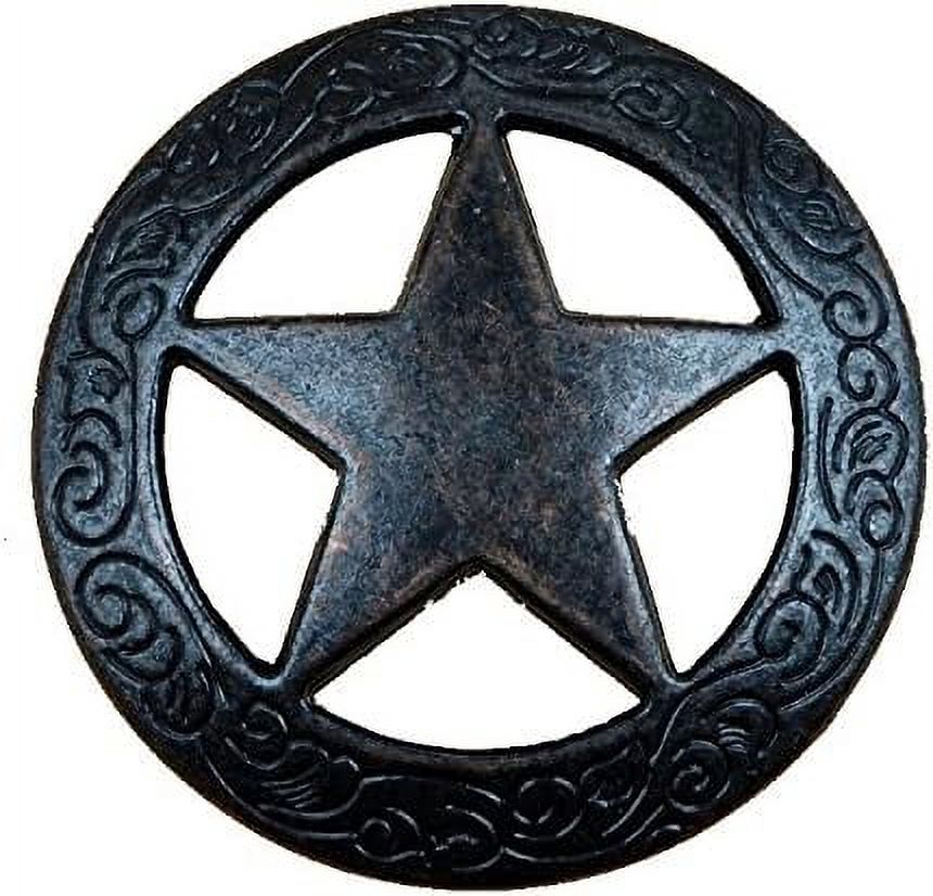 Set of 6 Fancy Garland Lone Star Drawer Pulls Cabinet Knobs Western ...