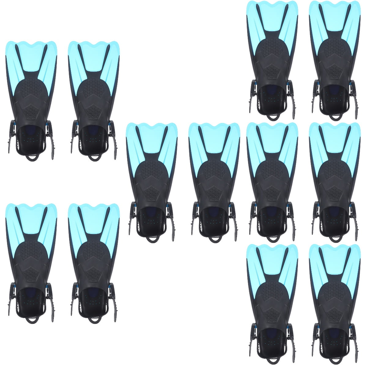 Set of 6 Flippers for Swimming Men Diving Fins Man - Walmart.com