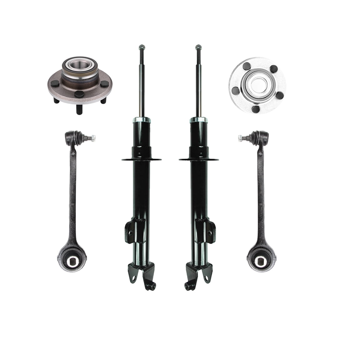 Set of 6 Front Lower Forward Control Arm Ball Joint-Wheel Hub Bearing ...