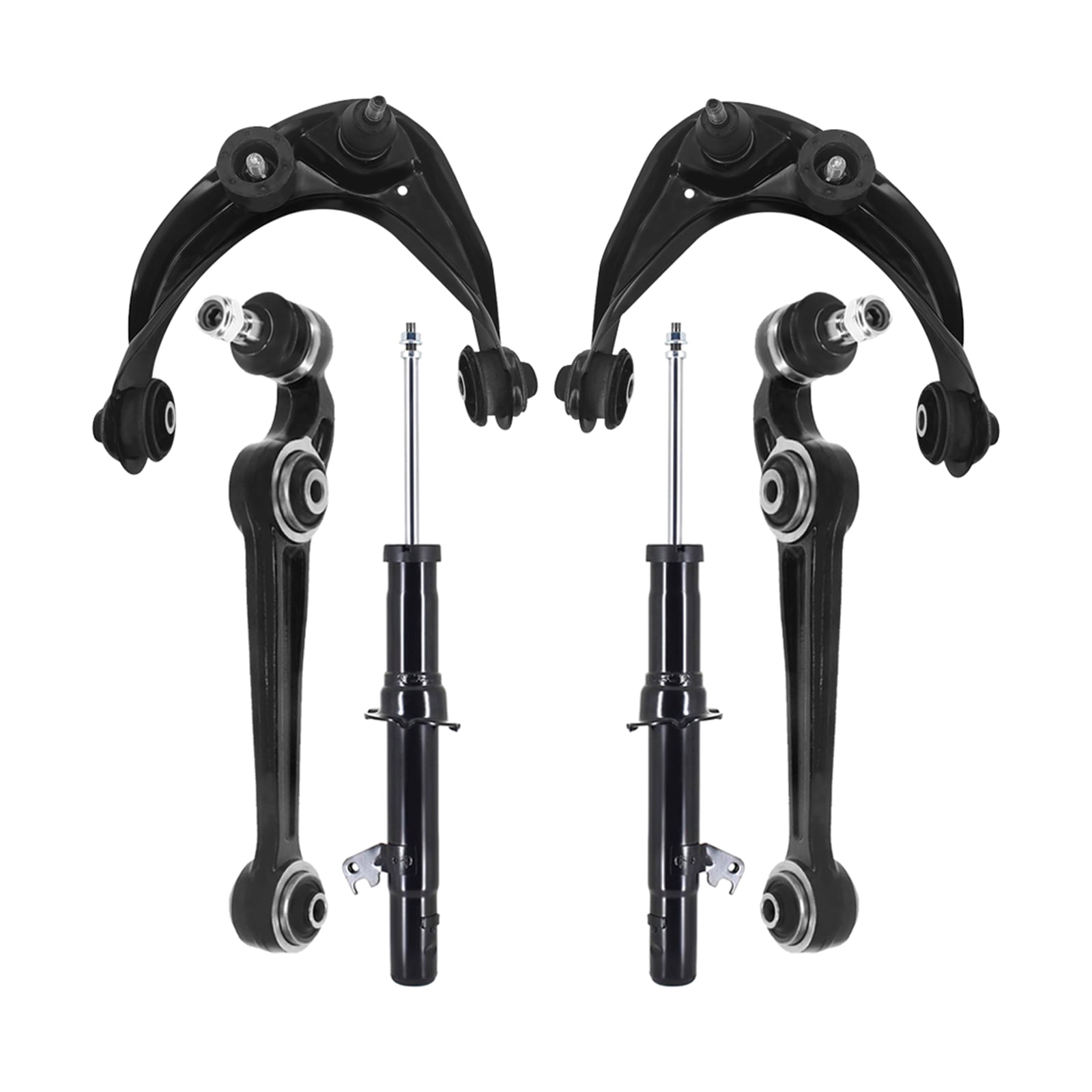 Set of 6 Front Lower Forward-Upper Control Arm Ball Joint-Suspension ...