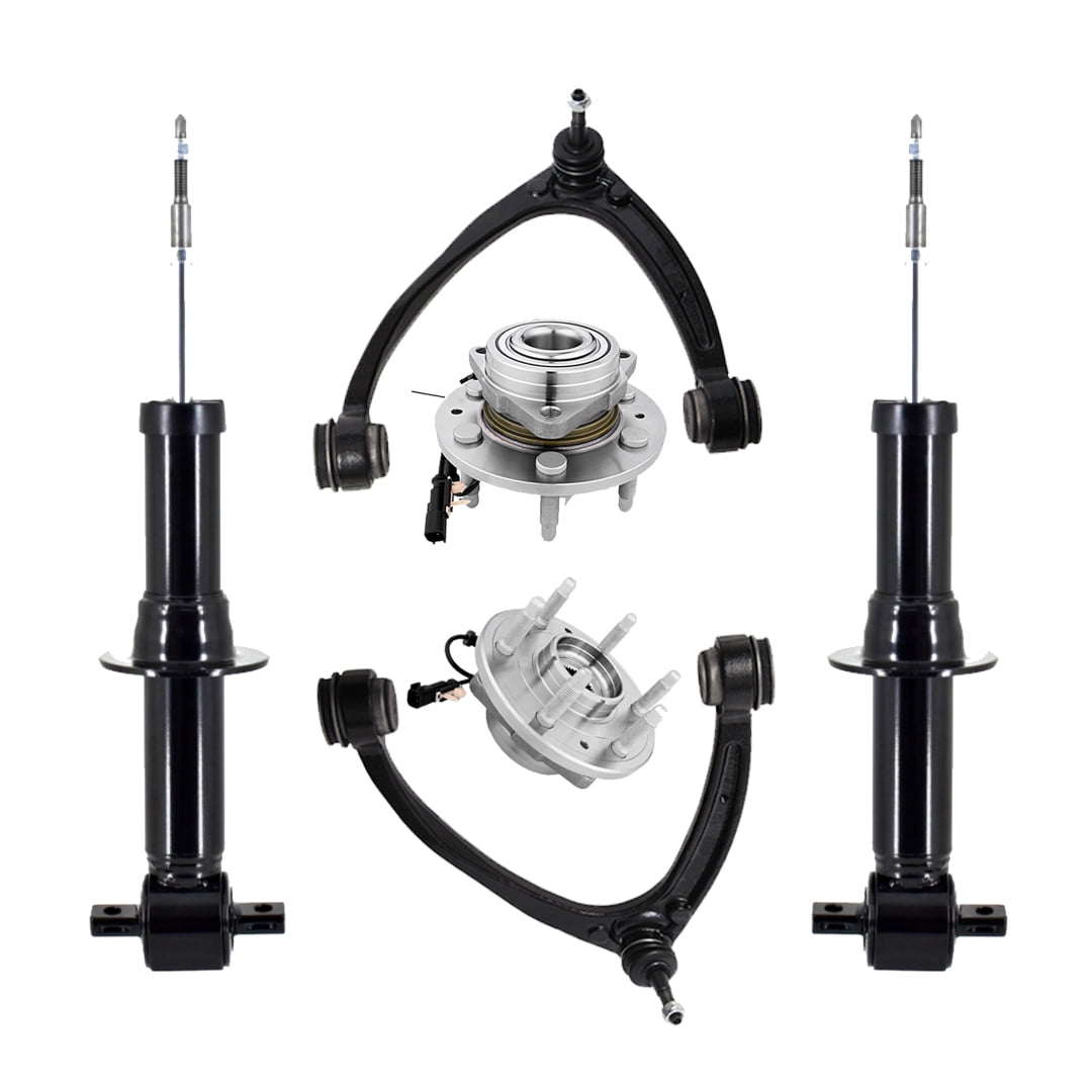 Set of 6 Front Upper Control Arm Ball Joint-Wheel Hub Bearing Assembly ...