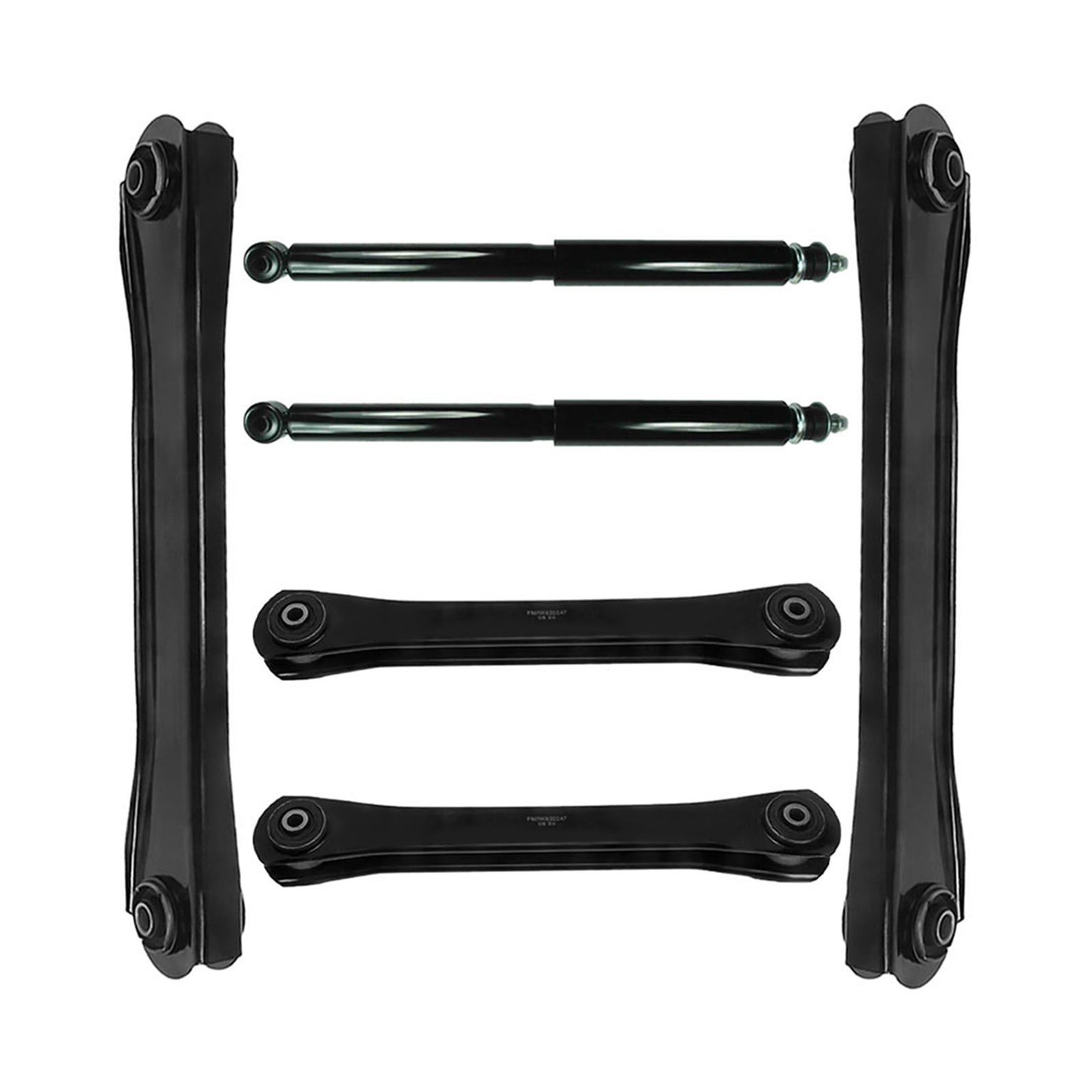 Set of 6 Front Upper and Lower Control Arm-Shock Absorber For 2000-2002 ...