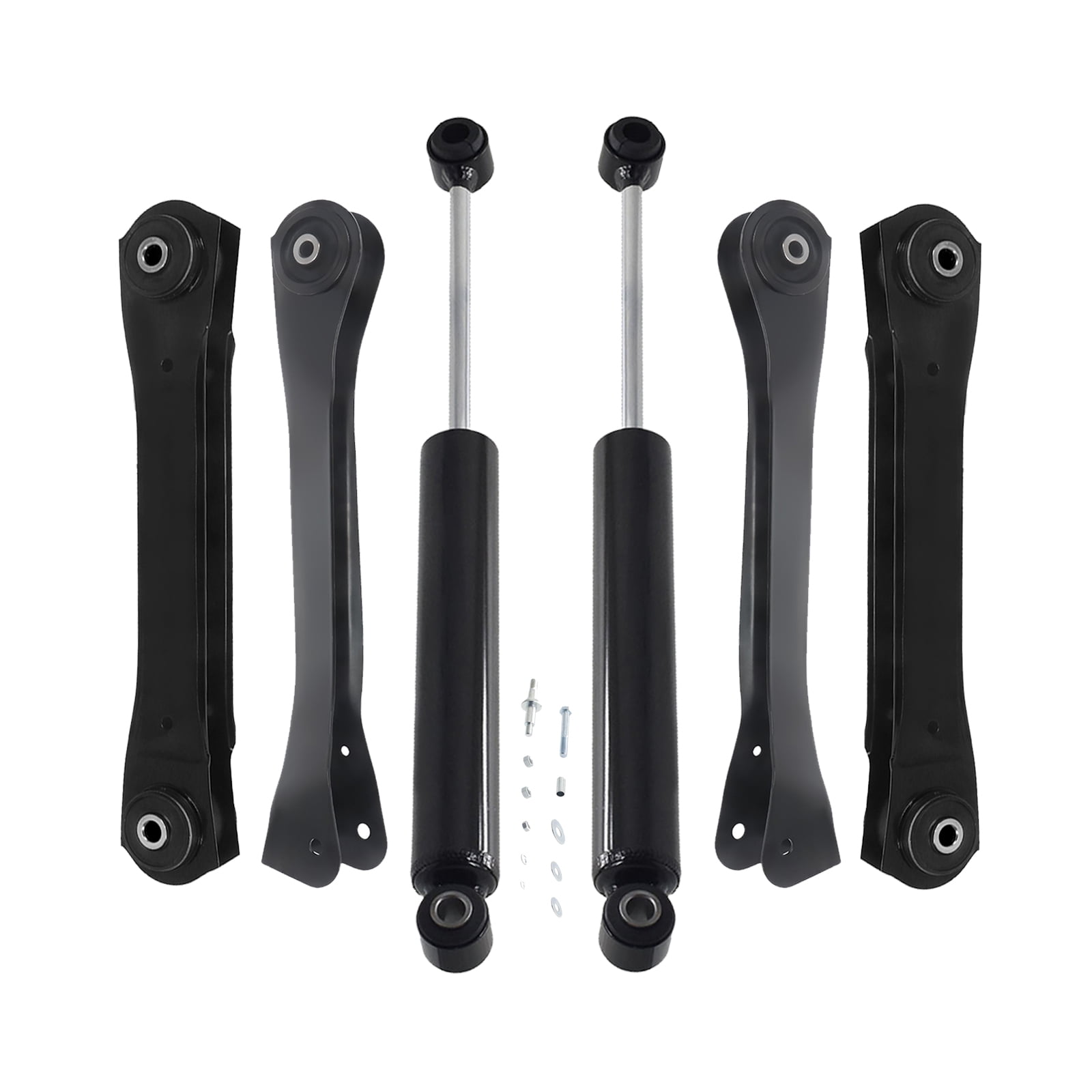 Set of 6 Front Upper and Lower Control Arm-Steering Damper For 1997 ...