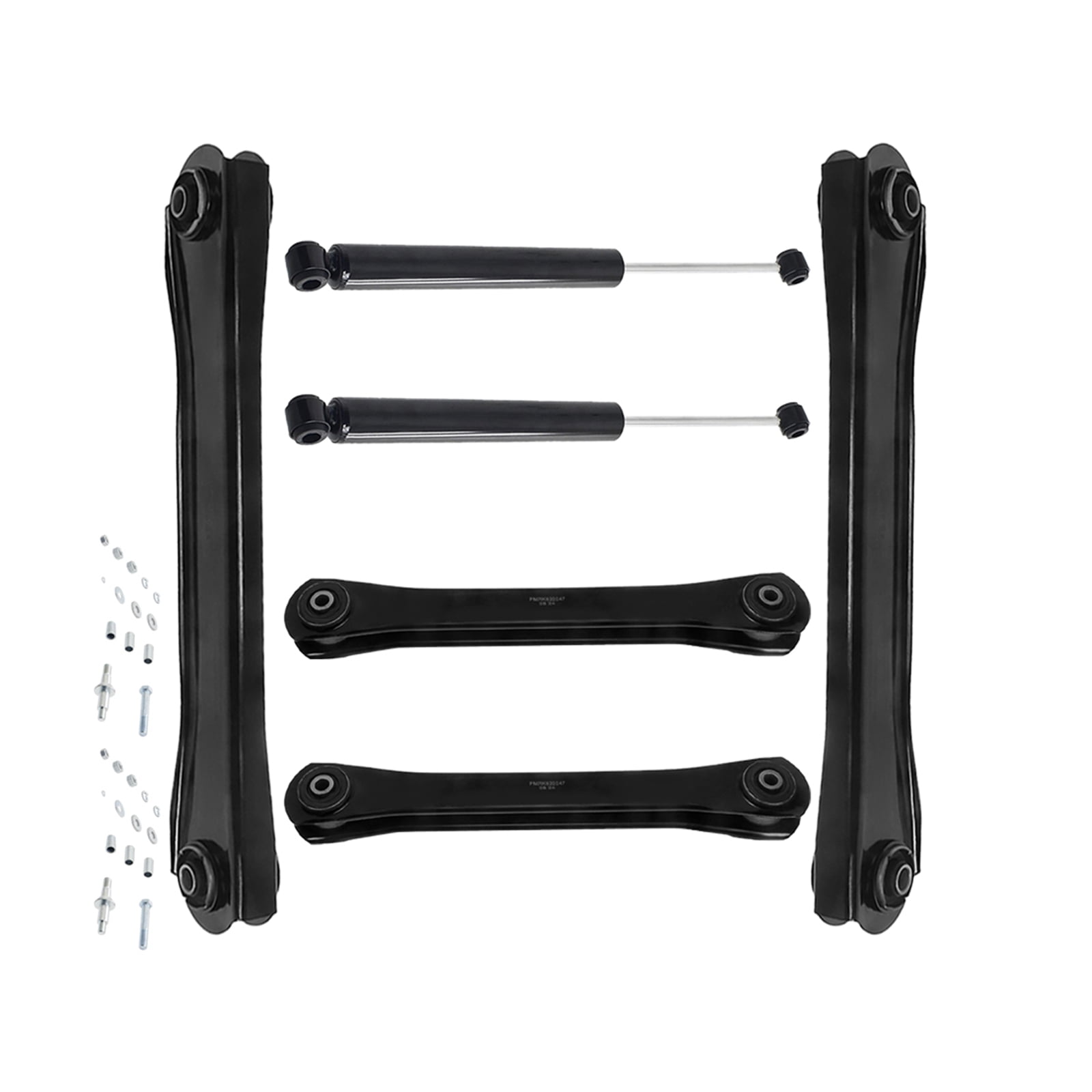 Set of 6 Front Upper and Lower Control Arm-Steering Damper For 2000 ...