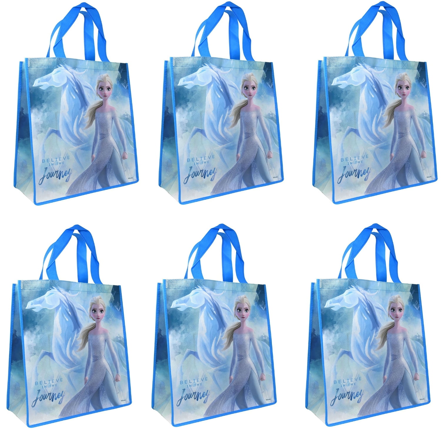 Set of 6 Frozen Reusable Tote Bags! Frozen Tote Bag Set for Kids ...
