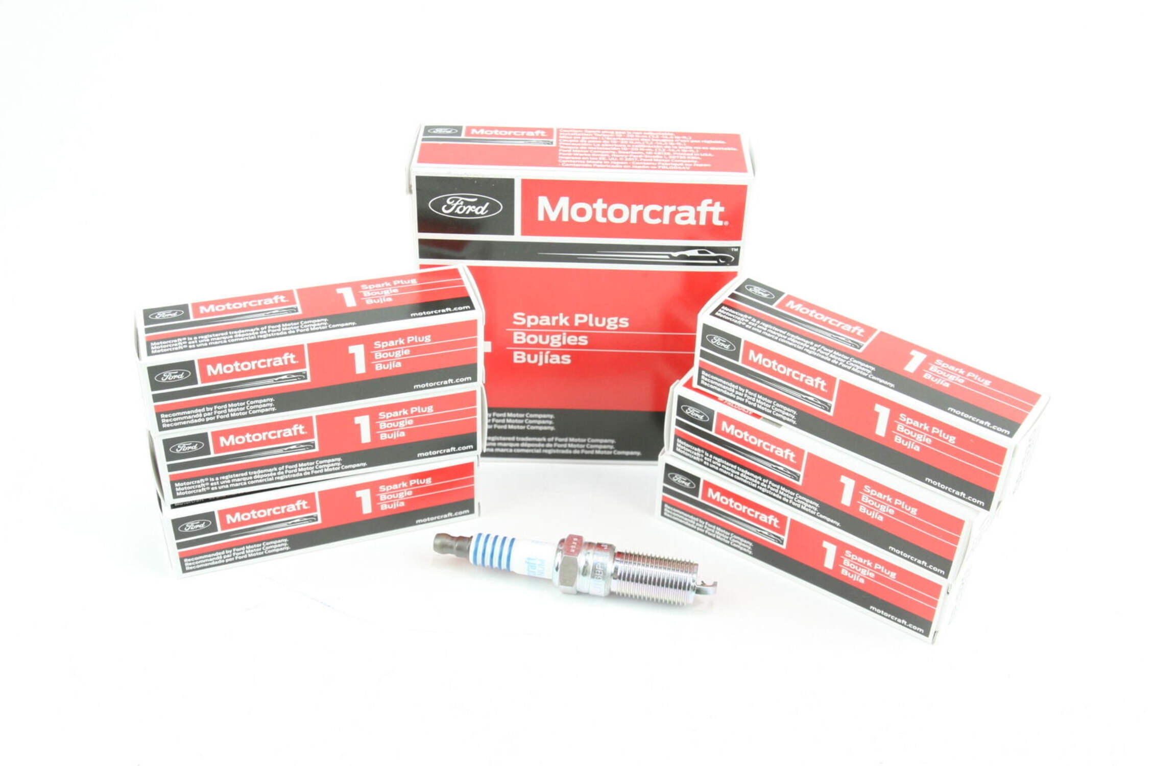 Set of 6 Genuine OEM Motorcraft SP520 = SP589 Spark Plugs Ford CYFS12F5 ...