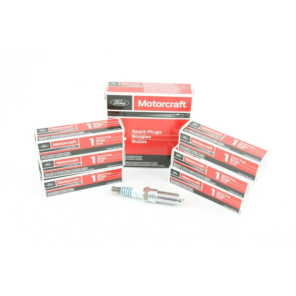 Set of 6 Genuine OEM Motorcraft SP520 = SP589 Spark Plugs Ford CYFS12F5 ...