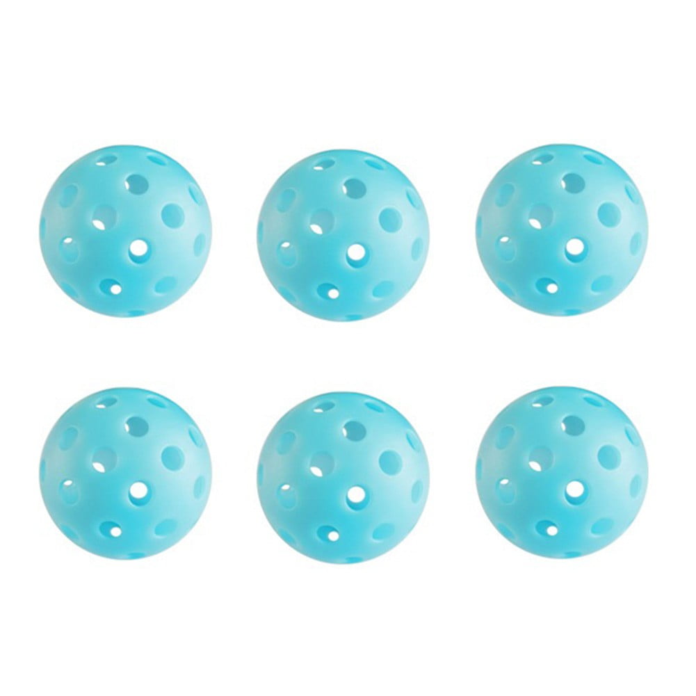 Set of 6 Glow in the Dark Pickleballs for Enhanced Night Play ...