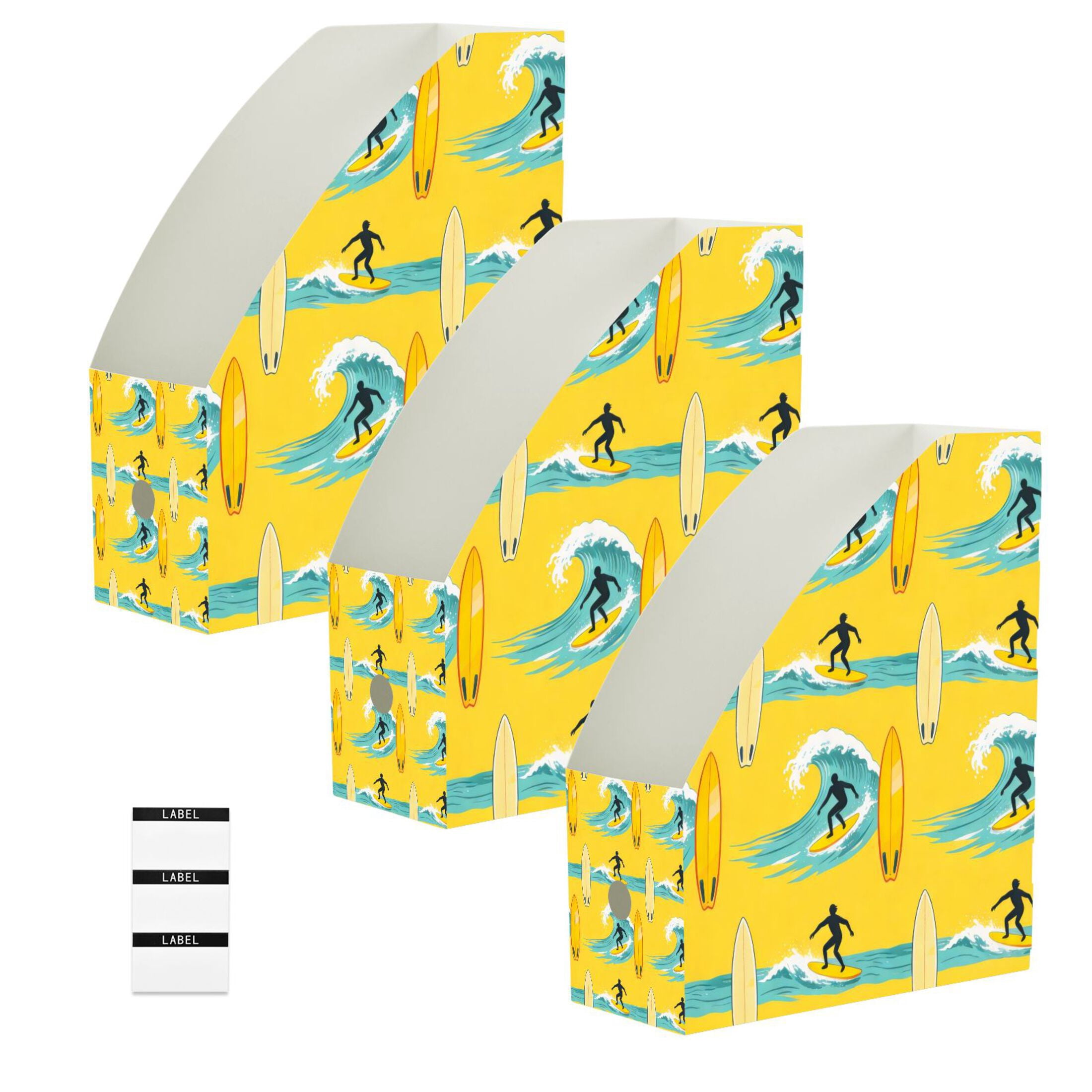Set of 6 Heavy Book Organizer, Easy to clean PP Magazine File Holder ...