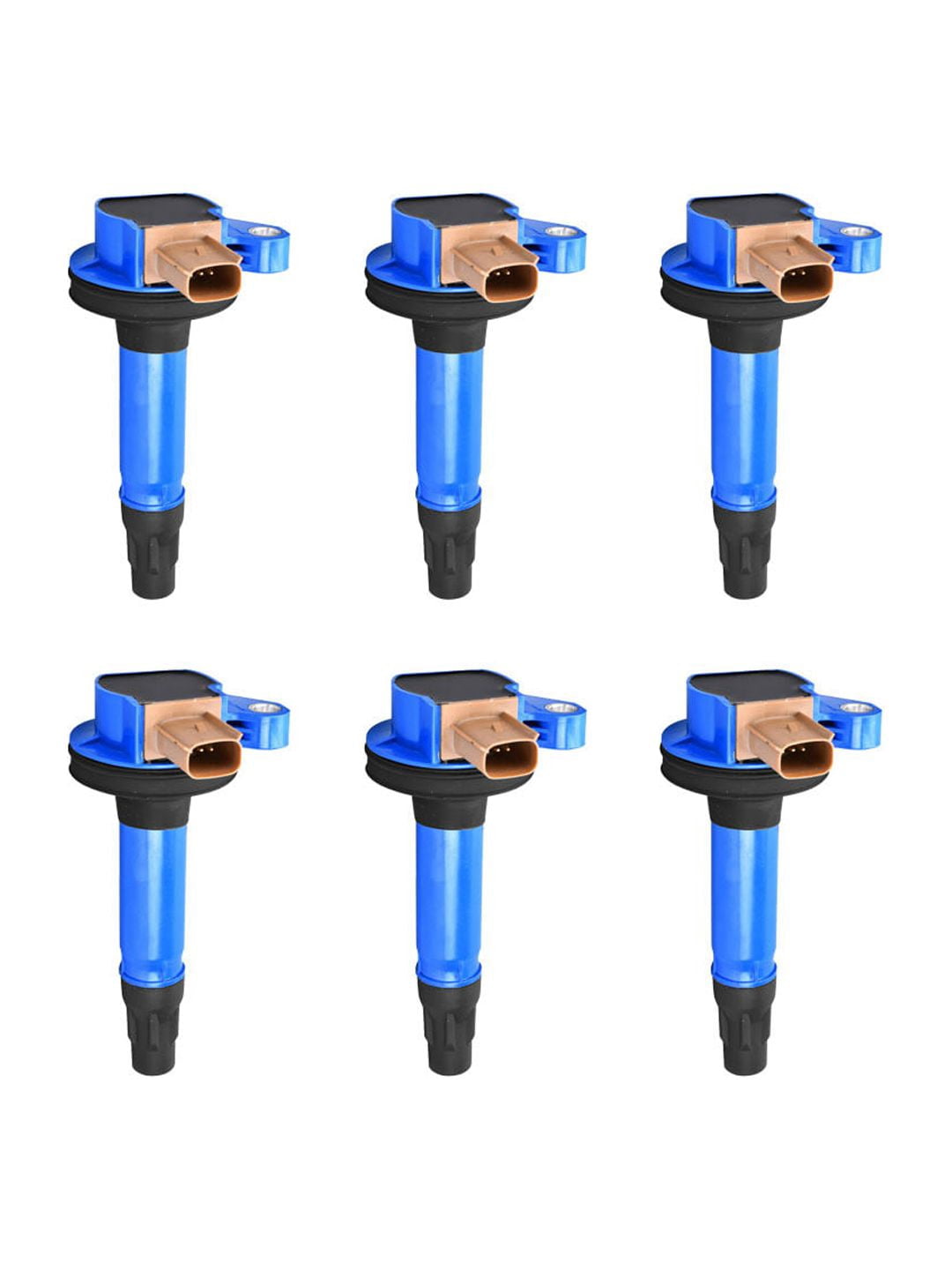Set of 6 High Performance Ignition Coils Compatible with 2014 Ford ...