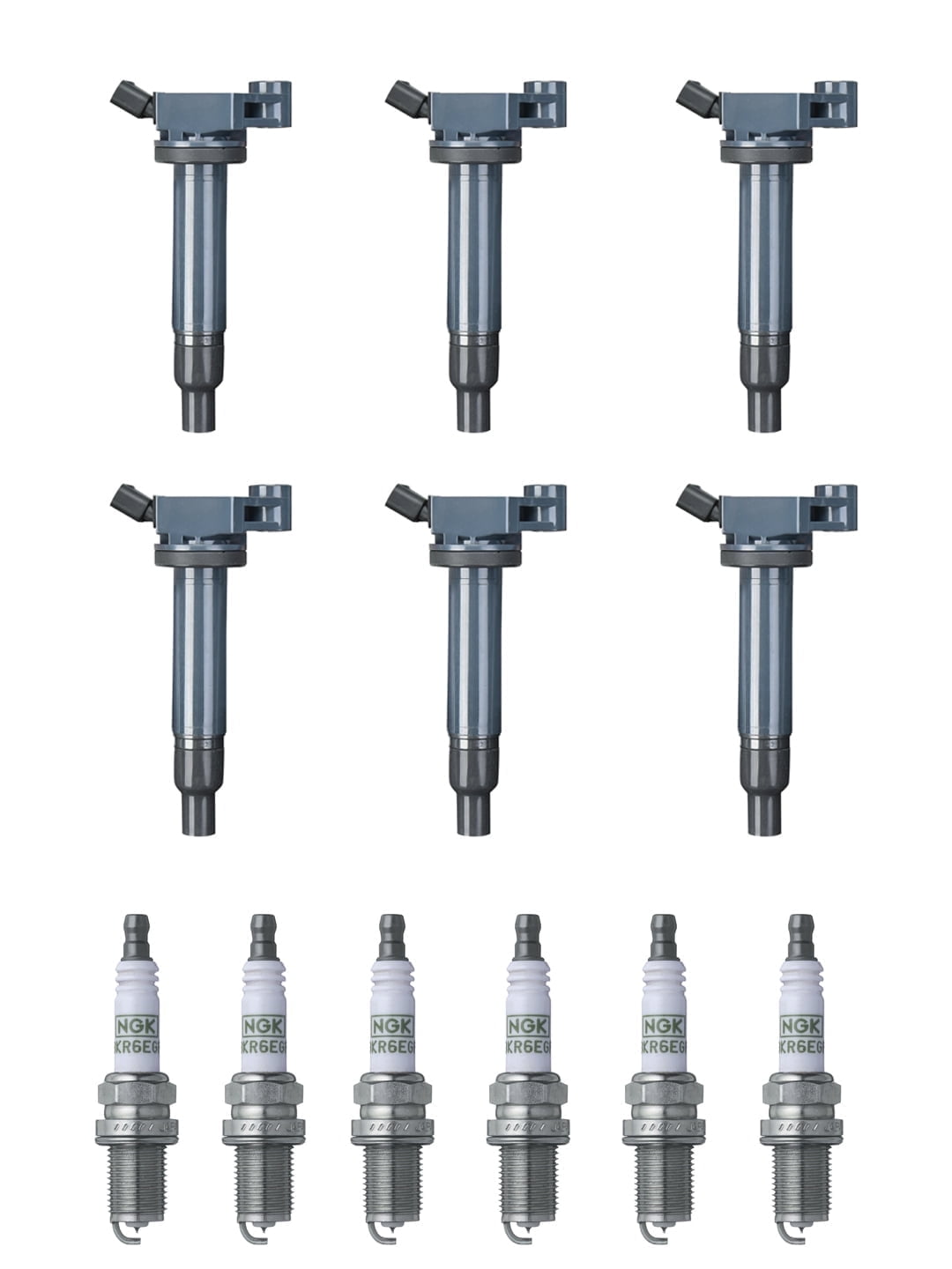 ISA Ignition Coils & NGK Spark Plugs Set for Toyota & Lexus 1999-2006 ...