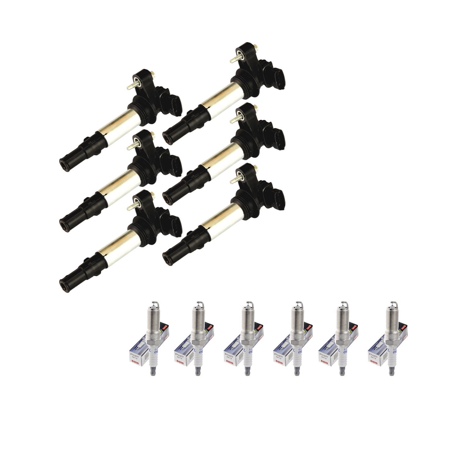 ISA Ignition Coils & Denso Spark Plugs Set, Compatible with 2004-2009 ...