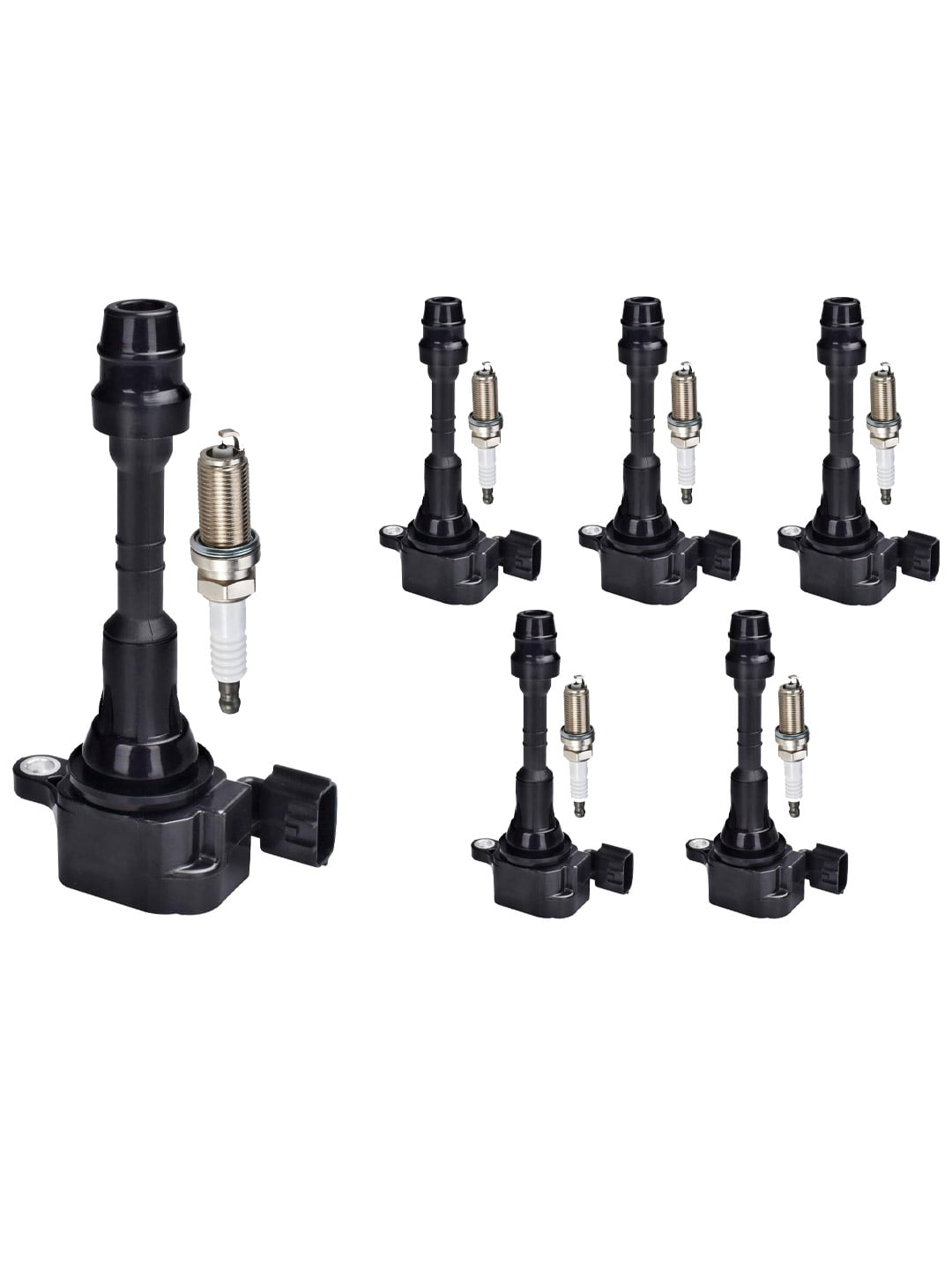 Set of 6 Ignition Coils and 6 ISA Spark Plugs Compatible with 2005-2006 ...