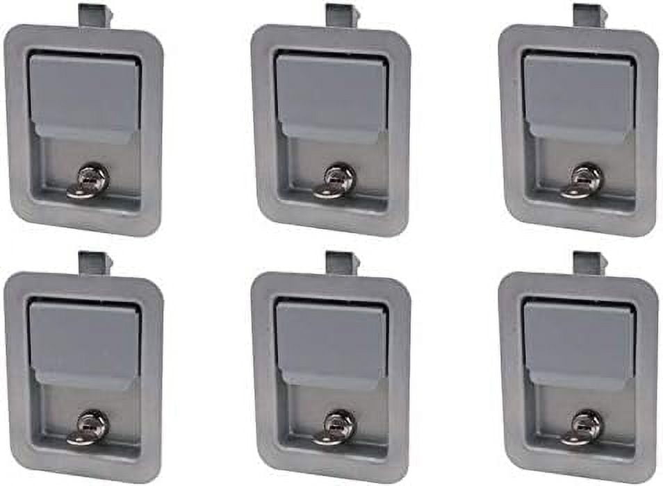 Set of 6, L3980-x6 Paintable (not stainless) Paddle Latch & Gasket for ...