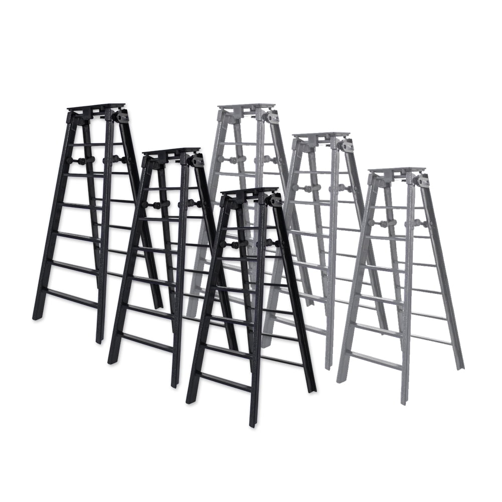 Set of 6 Ladders for WWE & AEW Wrestling Action Figures: 3 Black & 3 ...