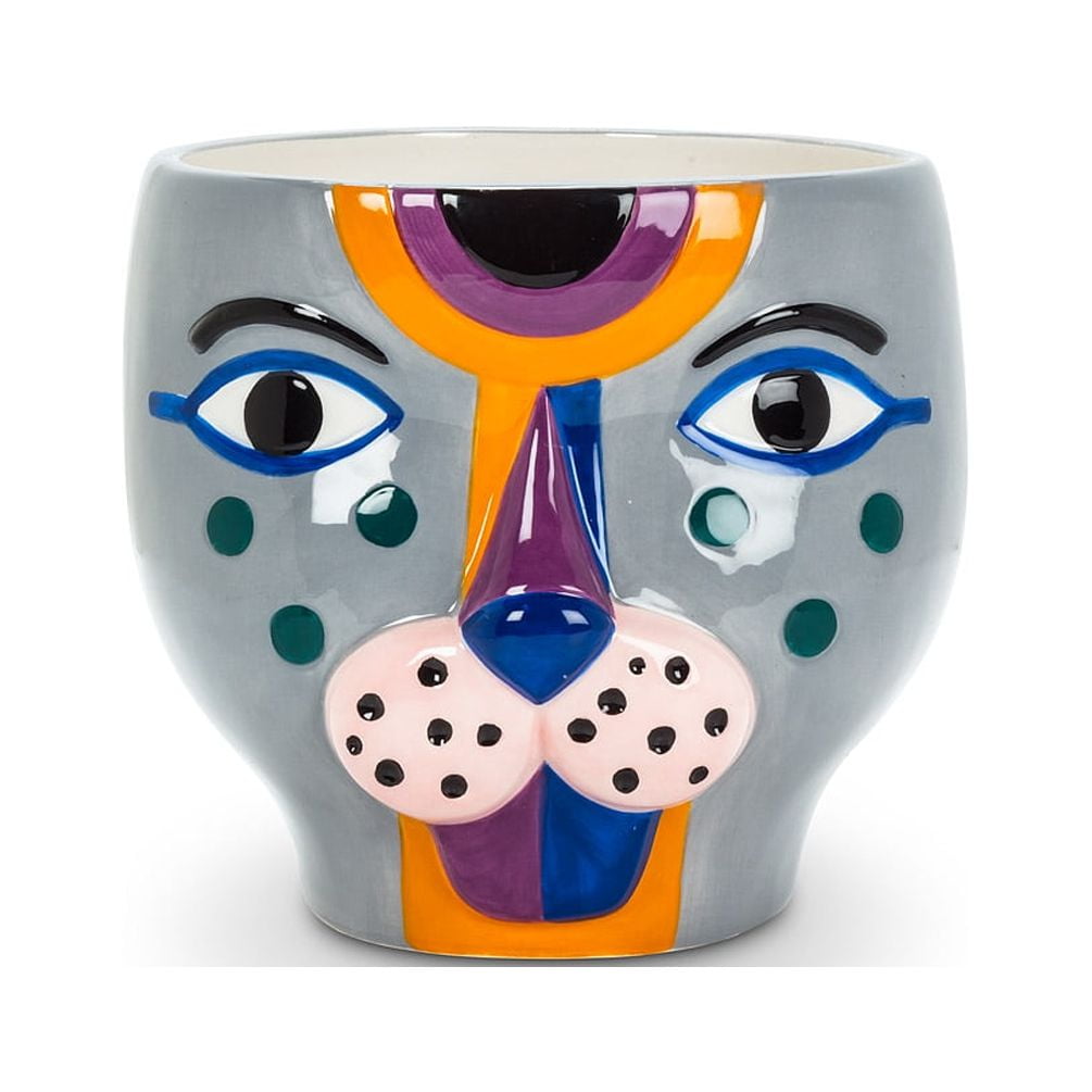 Set of 6 Medium Leopard Head Planter - Walmart.com
