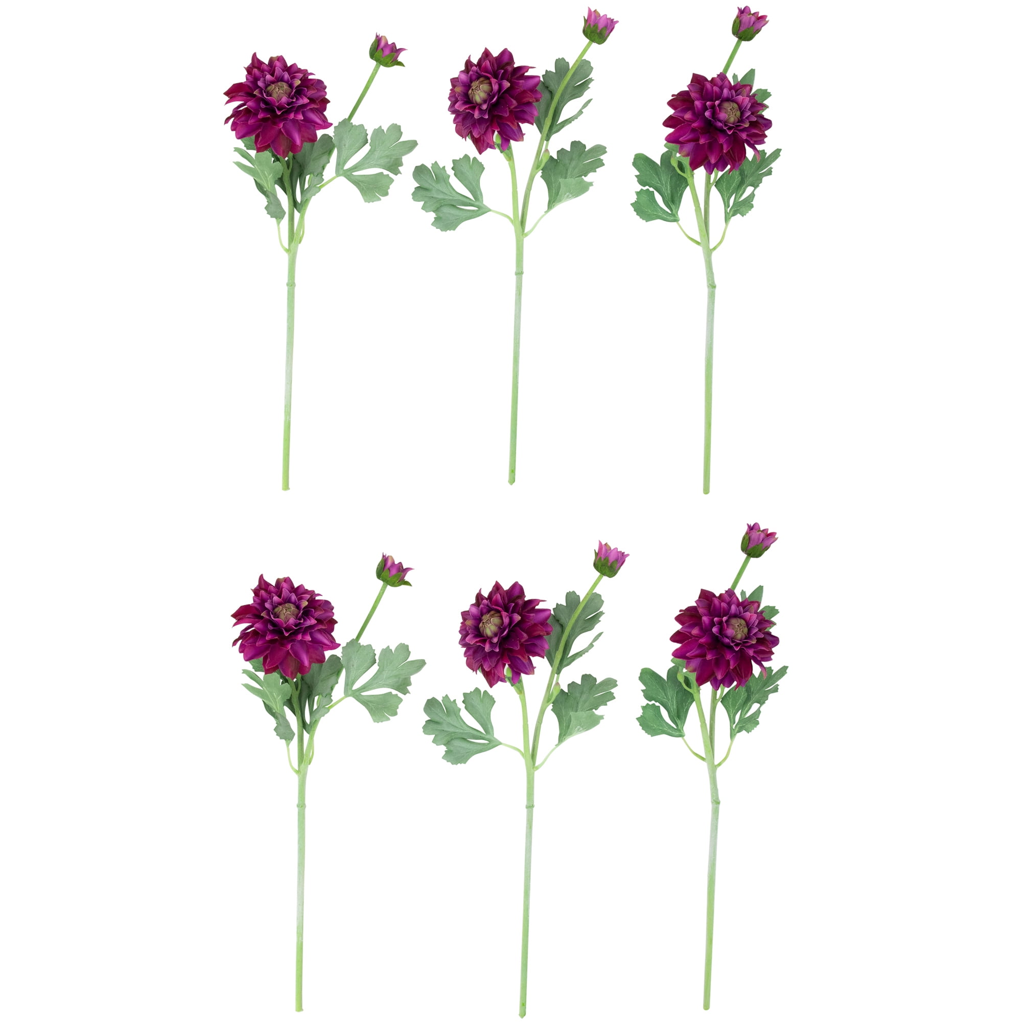 Set of 6 Mulberry Purple Dahlia Artificial Floral Sprays 23" - Walmart.com