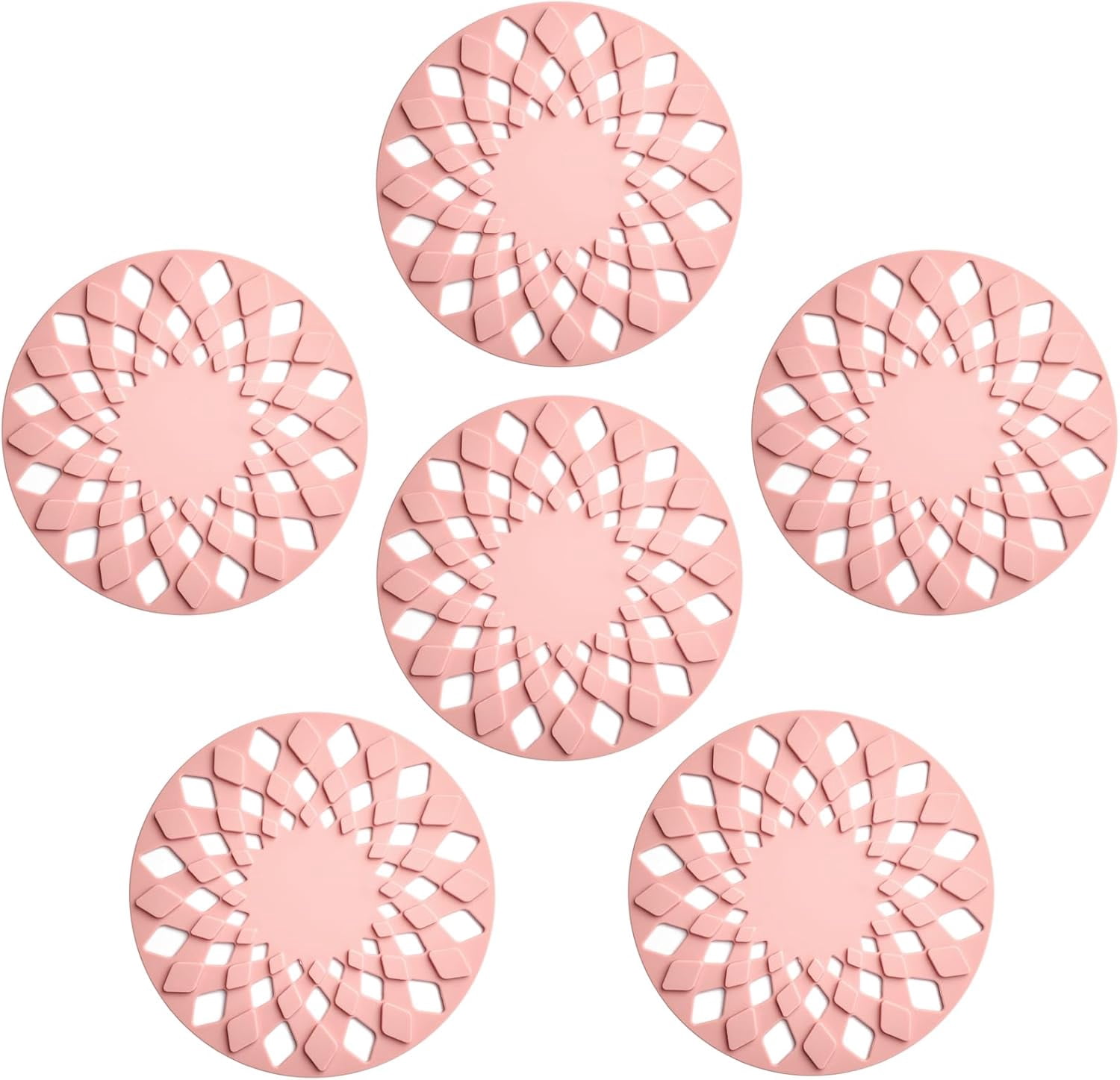 Set of 6 Multi-Purpose Silicone Trivet Mat for Hot Dishes, Pots, Dining ...