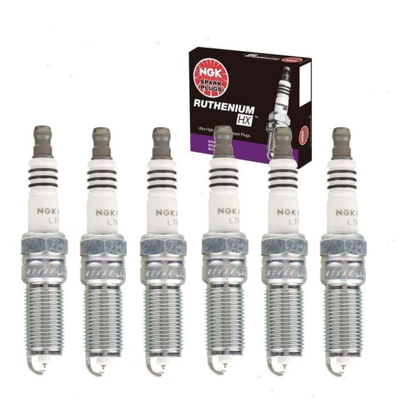 Set of 6 NGK RUTHENIUM HX Spark Plugs LTR6BHX 90495 - Walmart.com