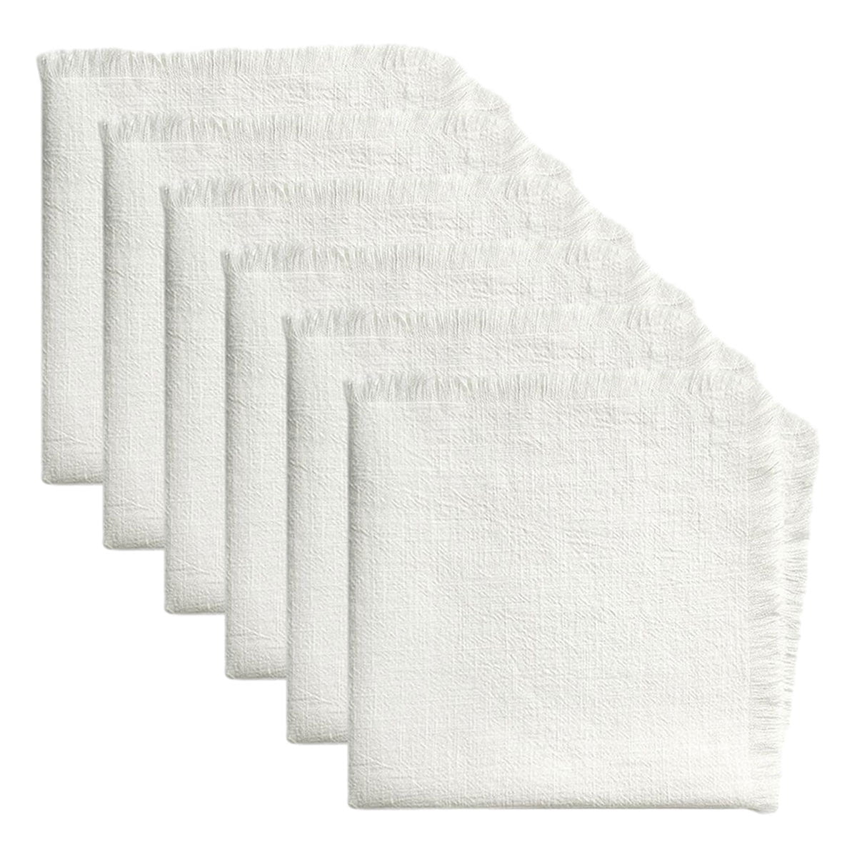 Set of 6 Napkins Bulk 45x45cm Cotton Linen Dinner Napkins Rustic ...