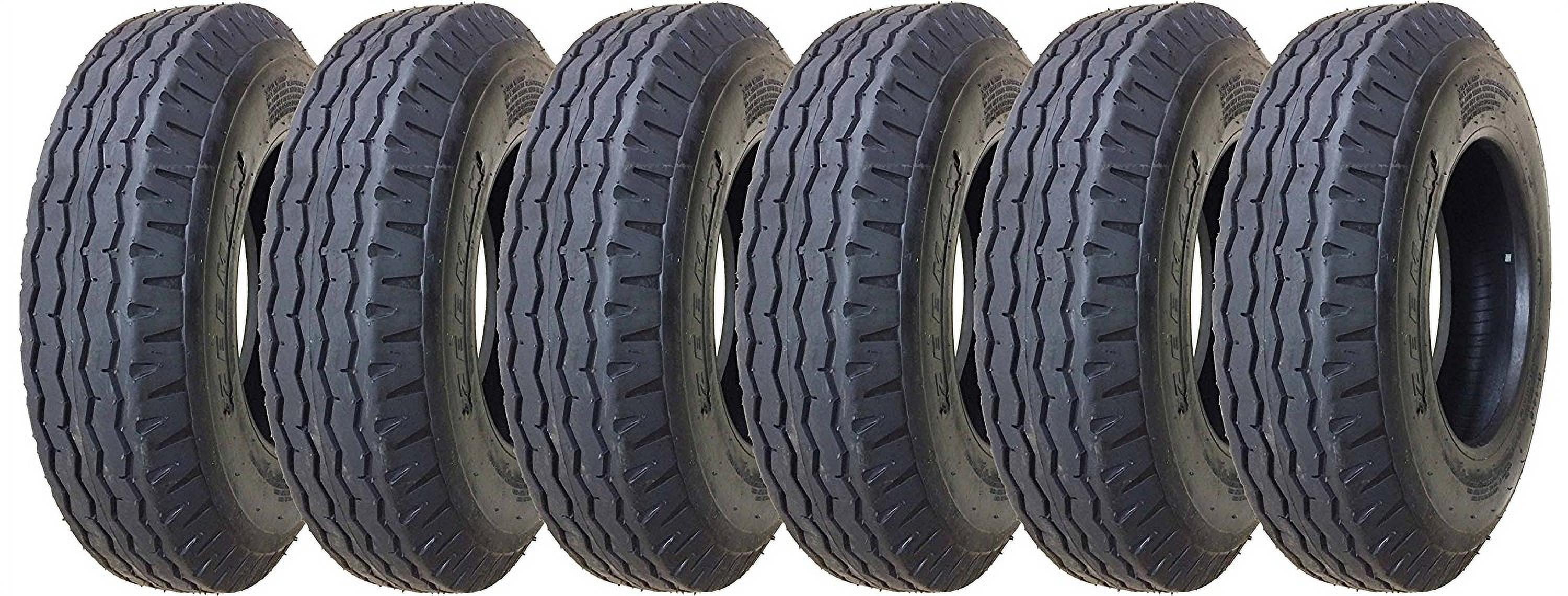 Zeemax Heavy Duty Highway Trailer Tires 8-14.5 14PR Load Range G, Set ...