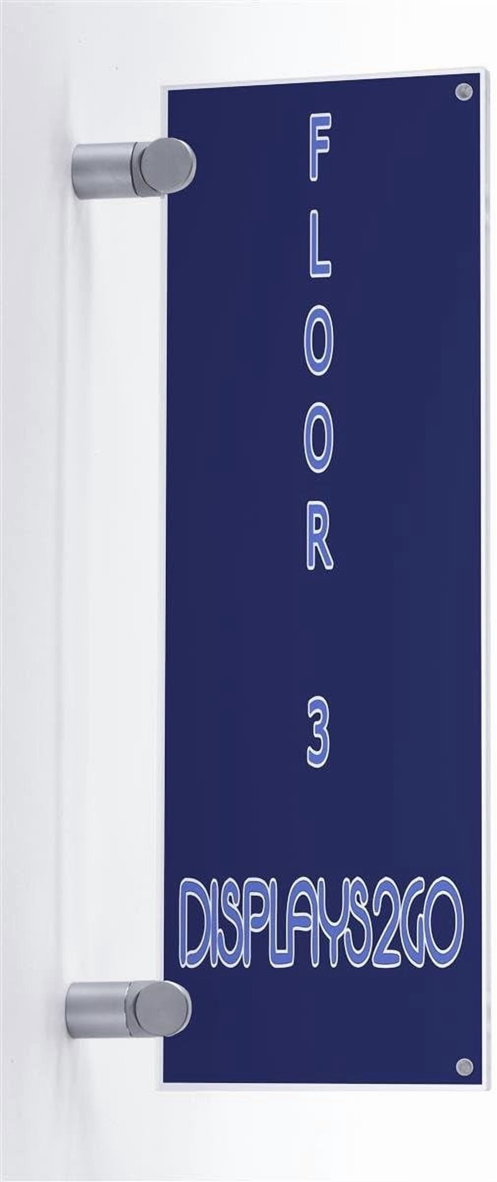 Set of 6 - Office Corporate Wall Sign, Double Sided, Magnetic Frame ...