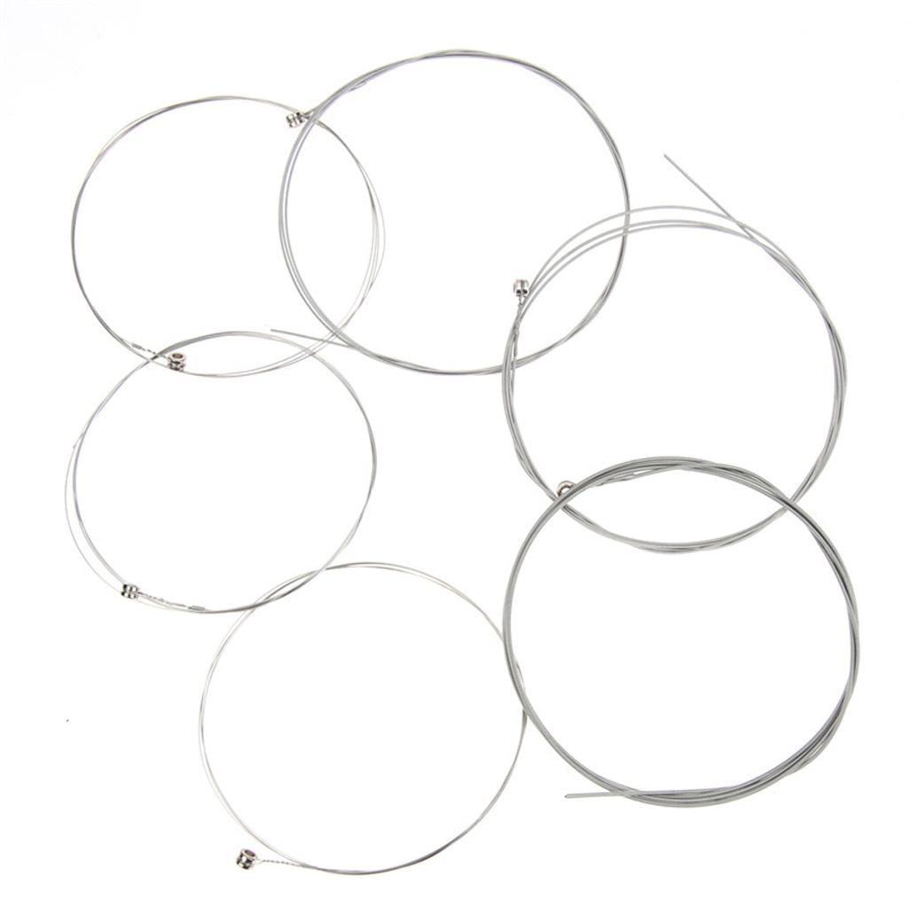 Set of 6 Pieces Electric Guitar Replacement Stainless Steel Strings ...