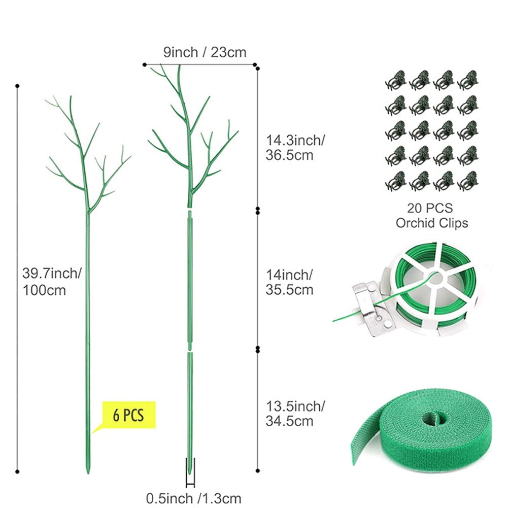 Set of 6 Plant Support Stakes Perfect for Roses Daffodils and ...