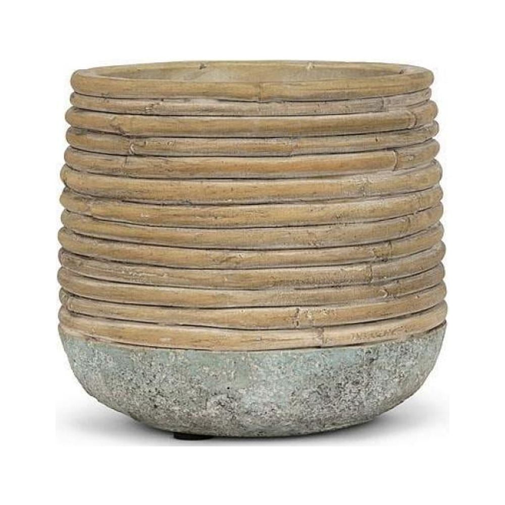 Set of 6 Rattan Wrap Look Planter - Walmart.com