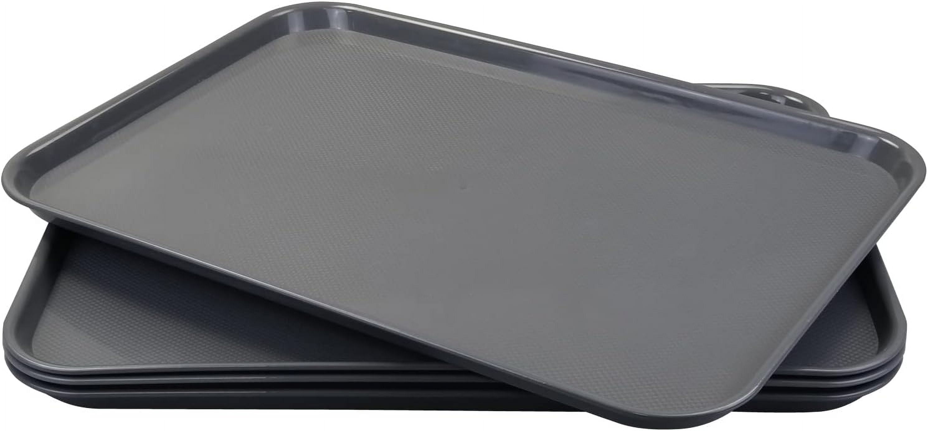 Set of 6 Rectangular Plastic Drip Trays Extra Large Plastic Serving ...