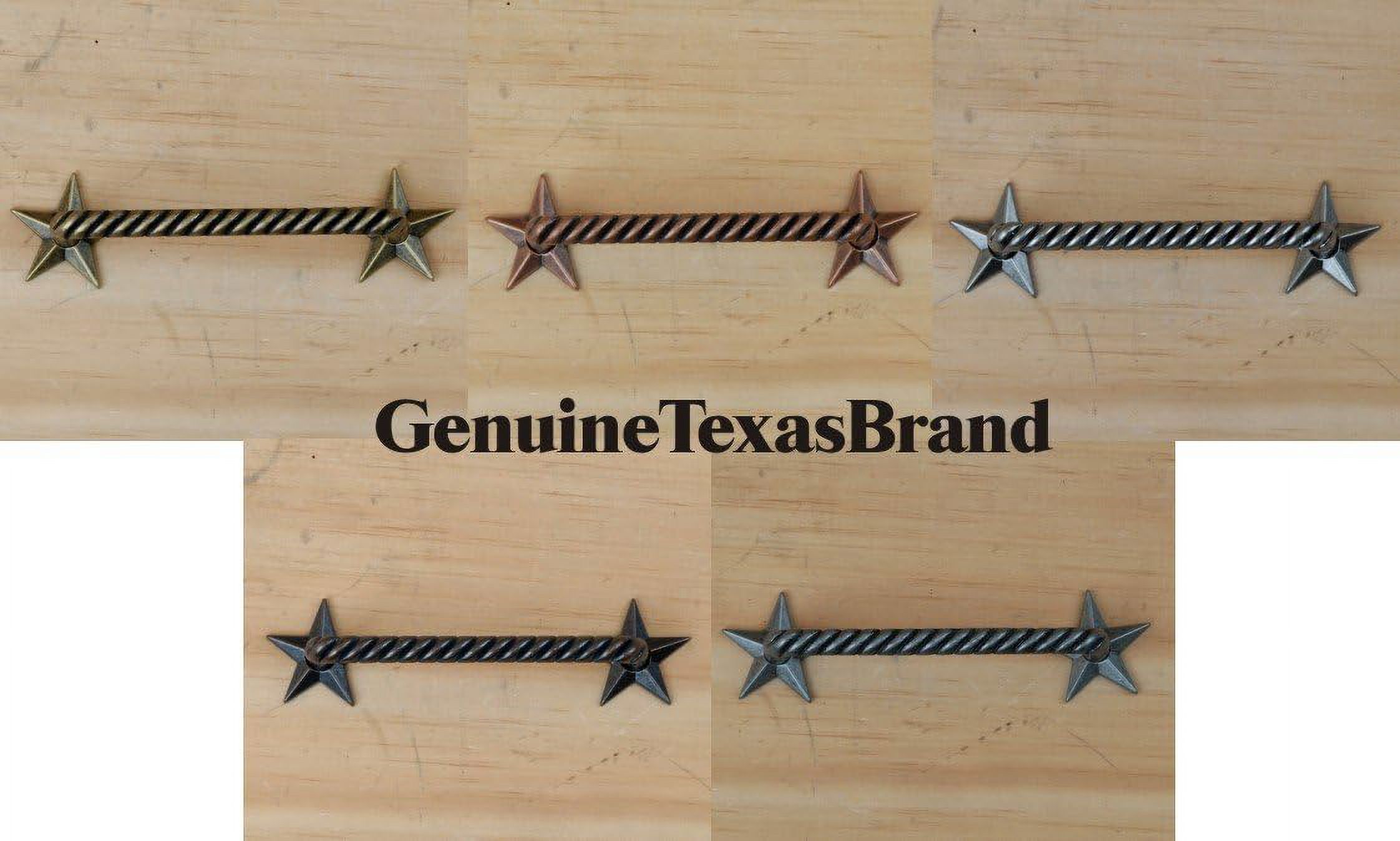 Set of 6 Rope with Stars Drawer Cabinet Handle Western Southwest Texas ...