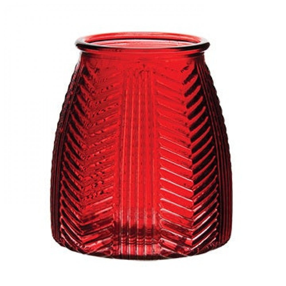 Set of 6 Ruby Red Glass Vase - Walmart.com