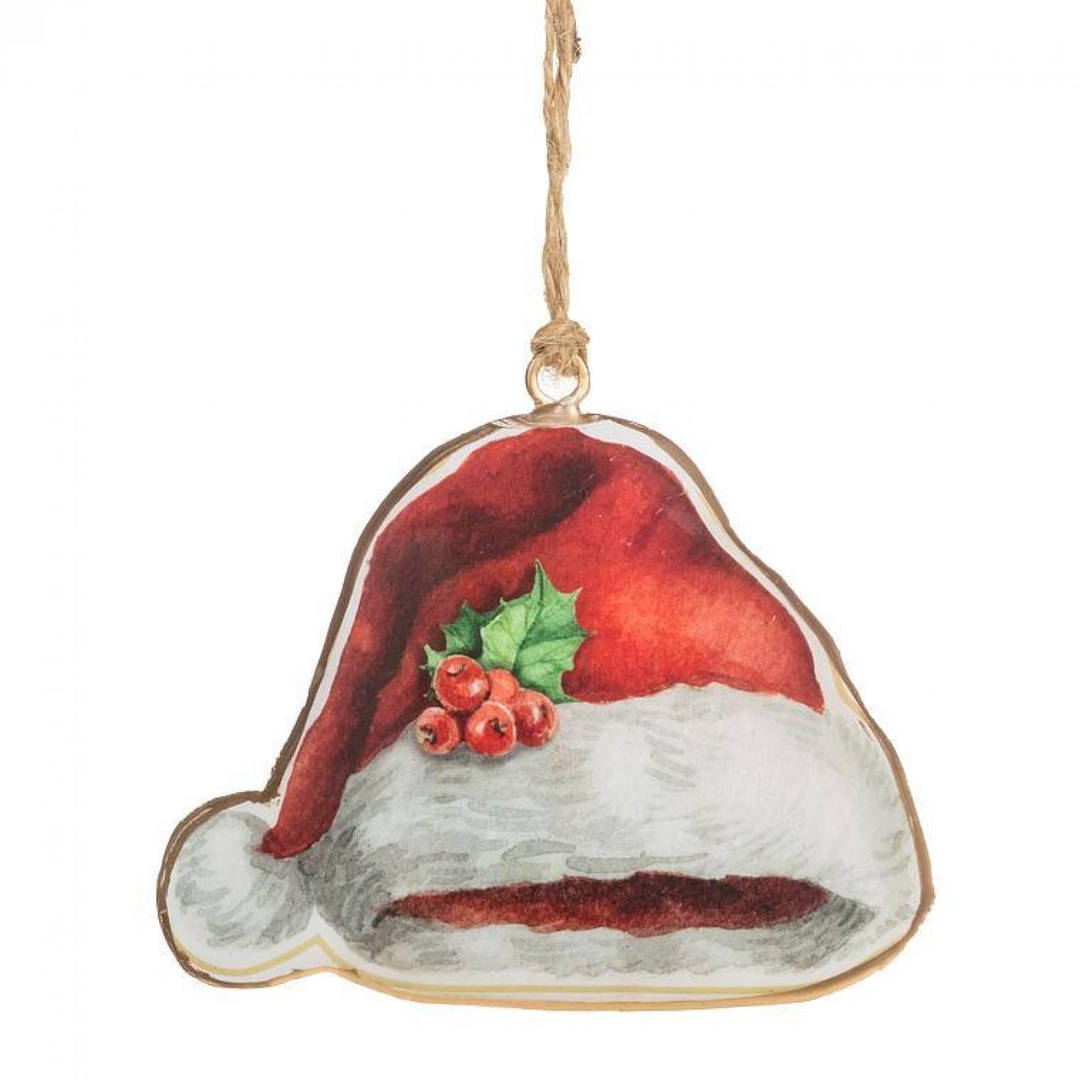 Set of 6 Santa Cap Ornament - Walmart.com