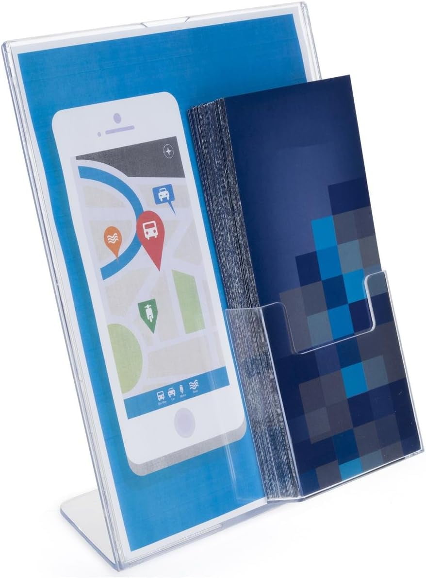 Set of 6, Sign Frames for 8.5x11 Posters with Brochure Pocket for 4 ...