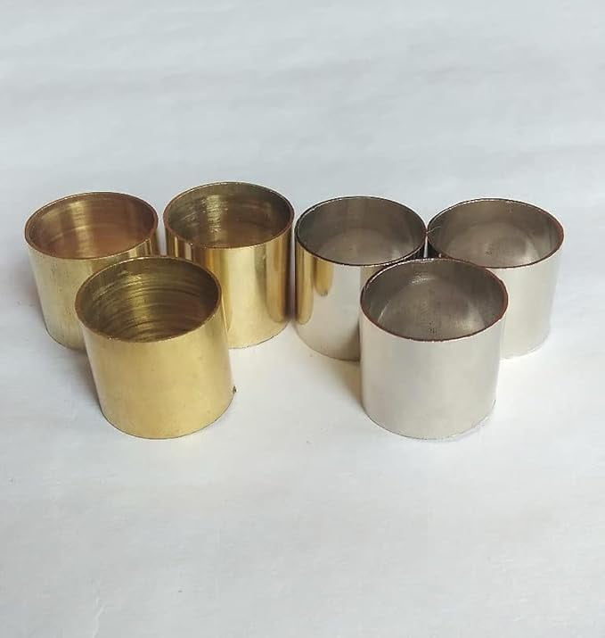Set of 6 Solid Brass Ferrules - Spare Part Accessories for Wooden ...