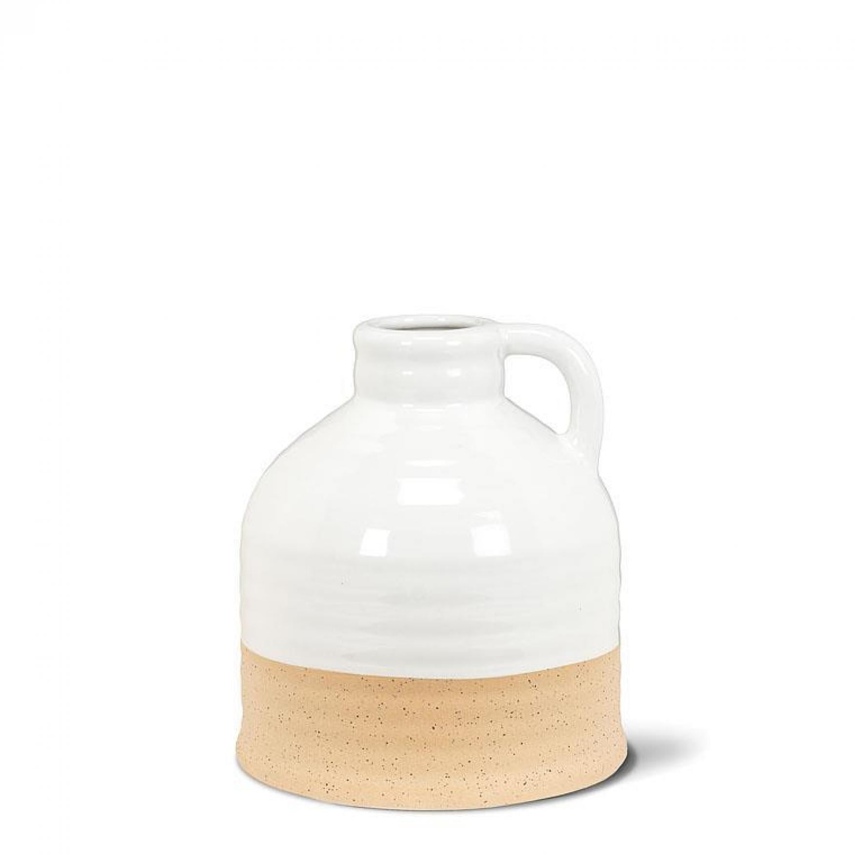 Set of 6 Squat Jug Shape Shiny & Matte With Handle Vase - Walmart.com