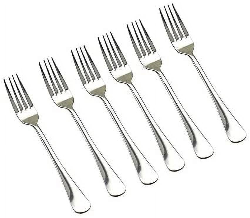 Set of 6 Stainless Steel Dinner Forks - Walmart.com