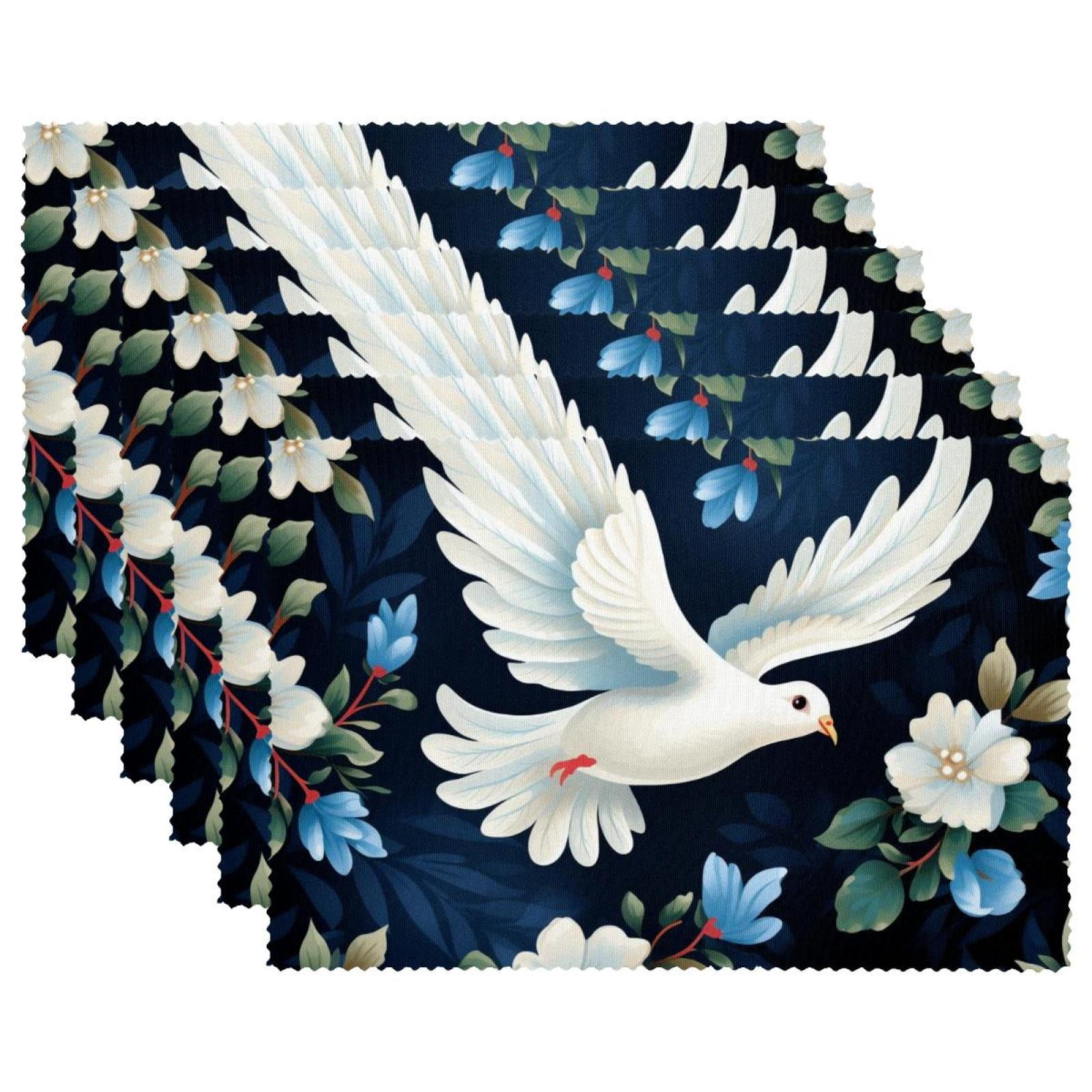 Set of 6 Table Mats Placemats for Dining Tables, 12×18 Inches Anti-Skid ...