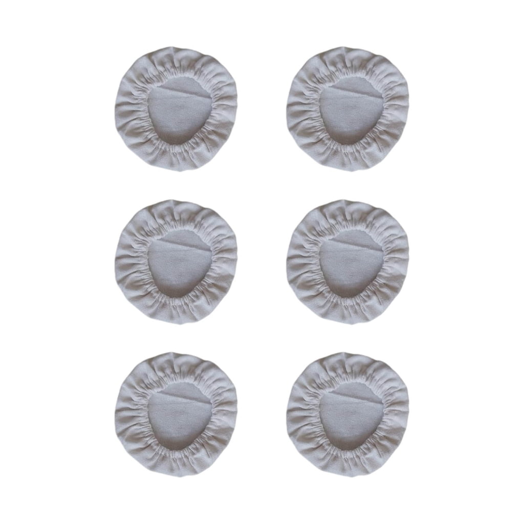 Set of 6 Unbleached Cotton Stretchable Bowl Cover Durable Elastic Bowl ...