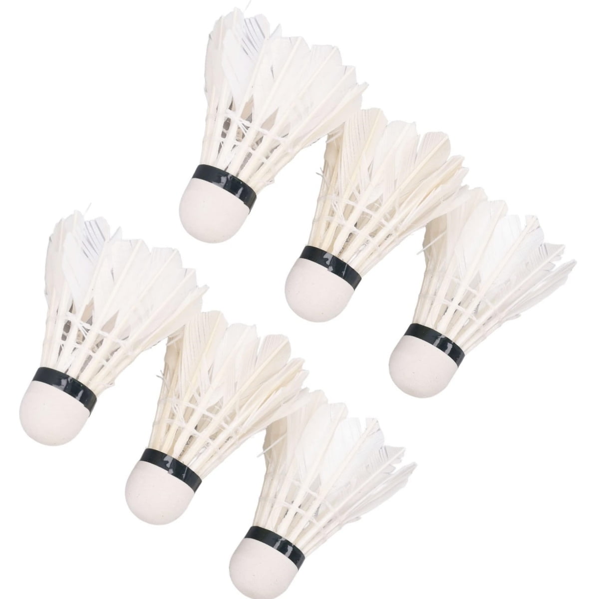 Set of 6 White Fast Shuttlecocks,Durable High Speed Badminton Birdies ...